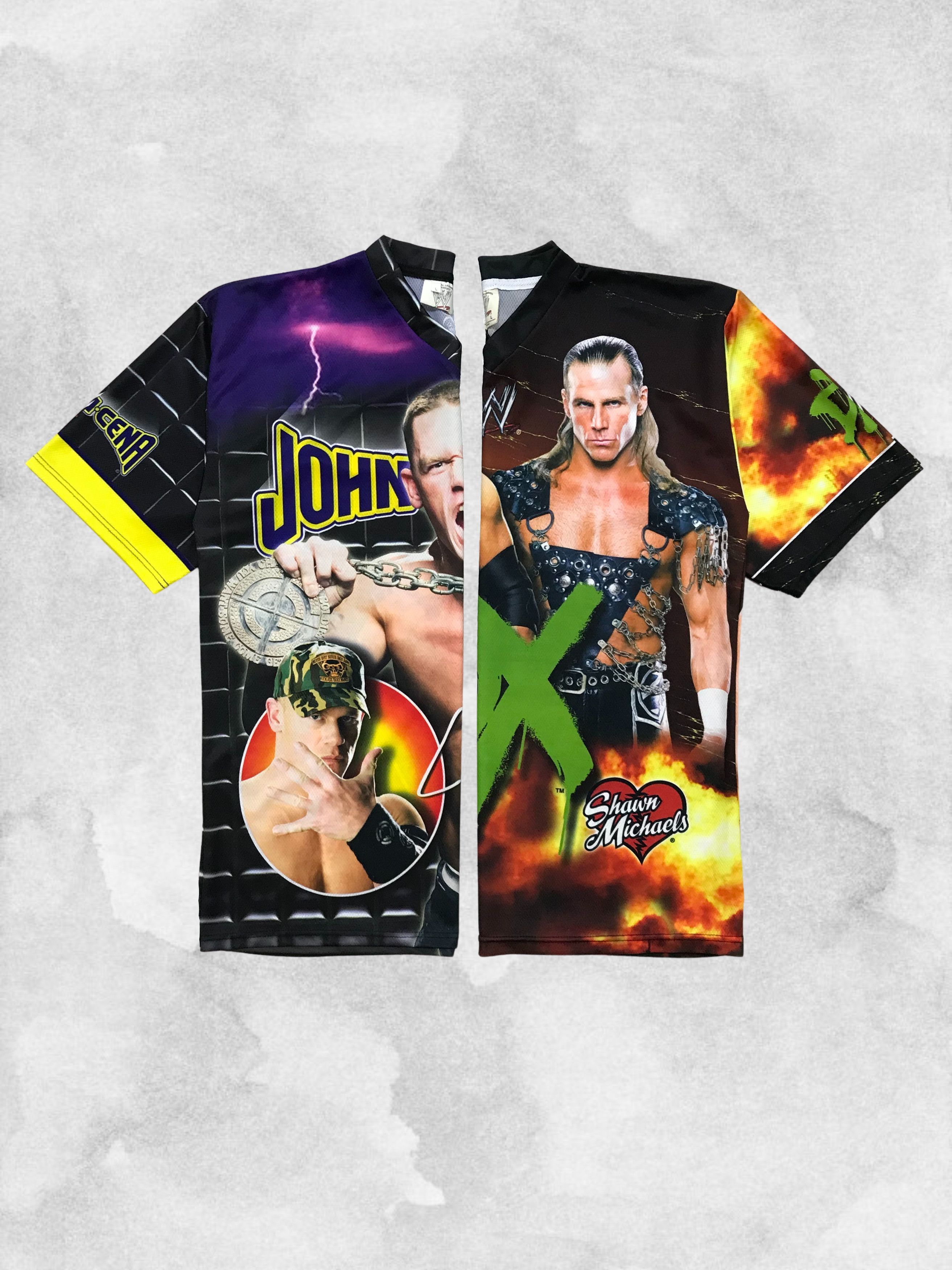 Vintage SET Jersey WWE 2007 JOHN CENA TRIPLE H DX SHAWN MICHAELS | Grailed