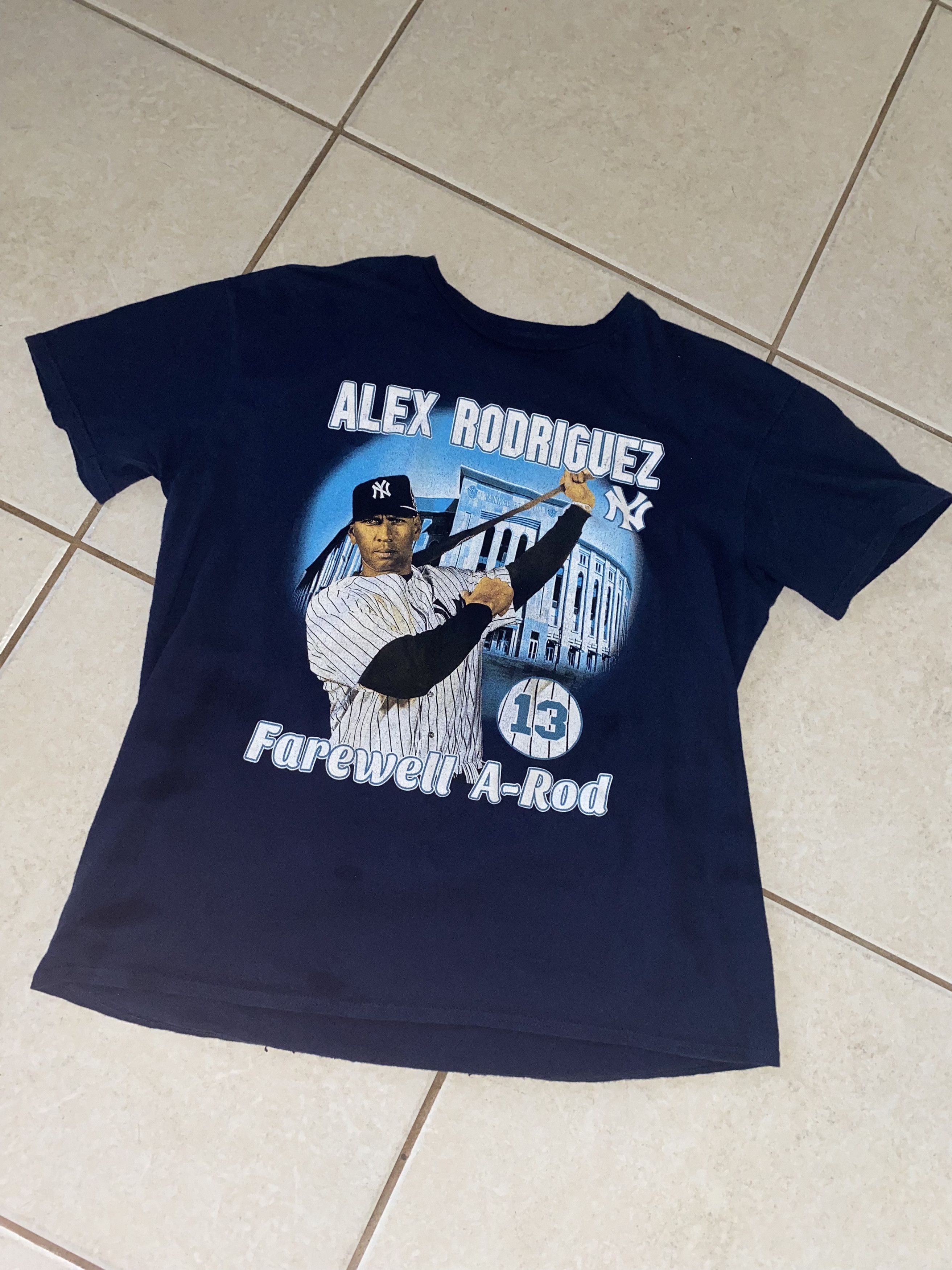 Vintage Alex Rodriguez Stats Tee *Front & Back Hit* | Grailed
