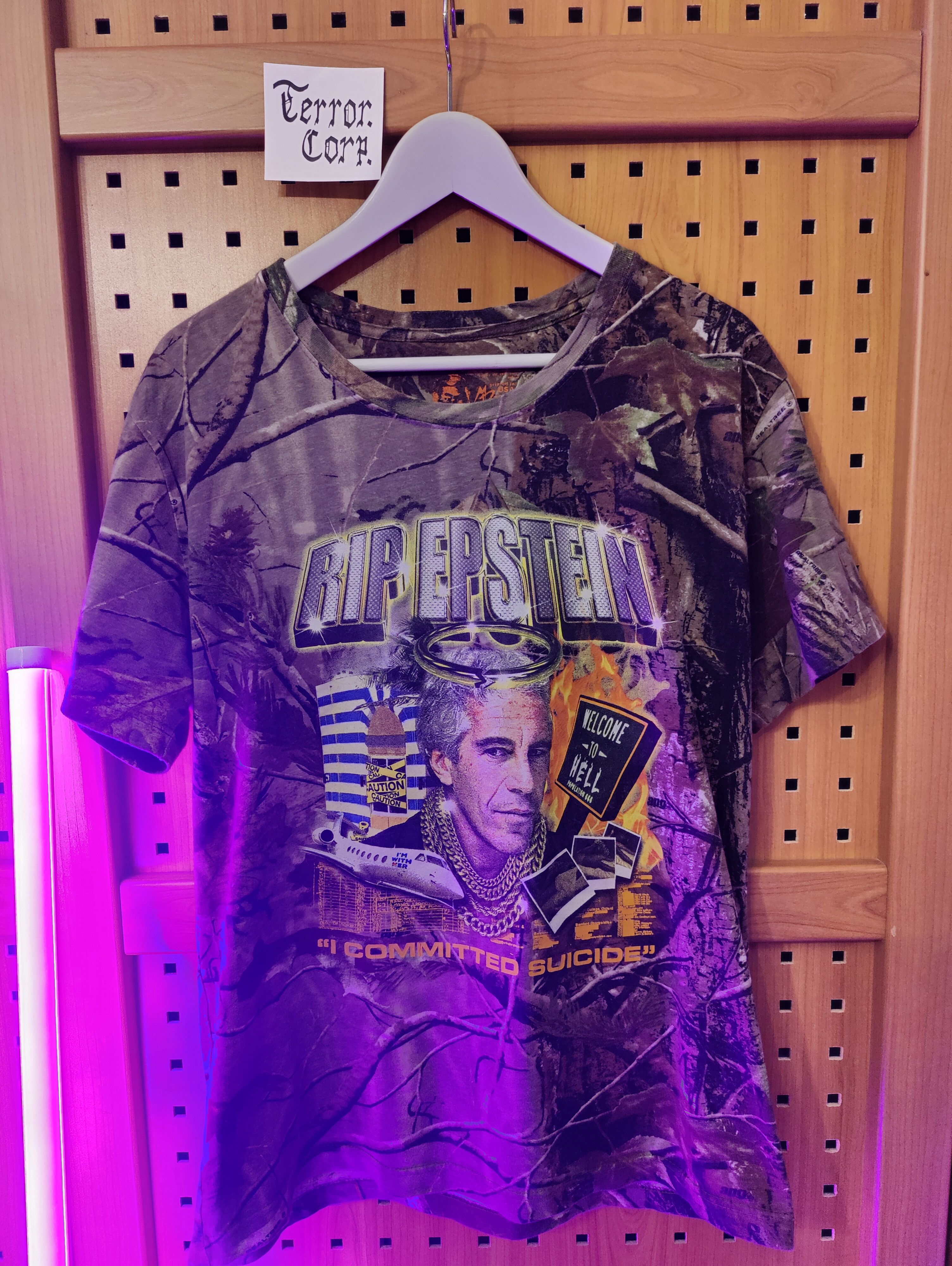 Grailed *RARE* Sam Hyde RIP EPSTEIN Realtree T-shirt | Grailed