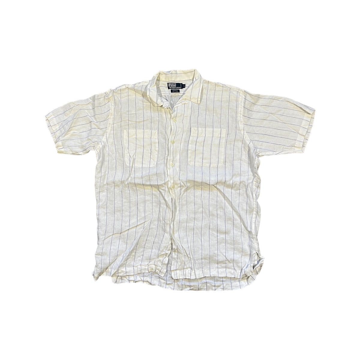 Polo Ralph Lauren × Vintage 90s polo Ralph Lauren barrett linen shirt ...