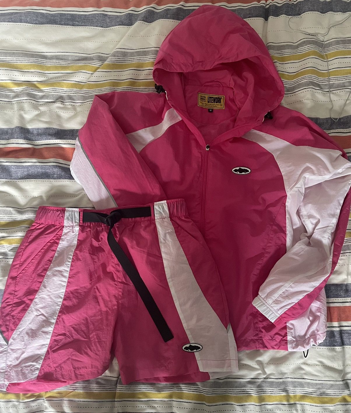 Corteiz Corteiz Pink Spring Jacket & Shorts | Grailed