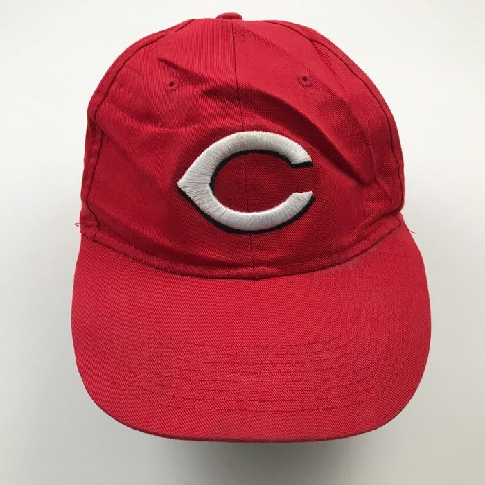 Vintage Cincinnati Reds Hat Cap Strapback Red White Major League ...