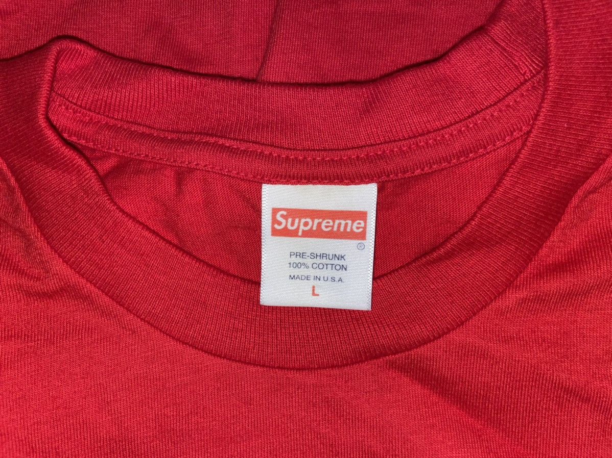 Supreme Red Supreme t shirt | Grailed
