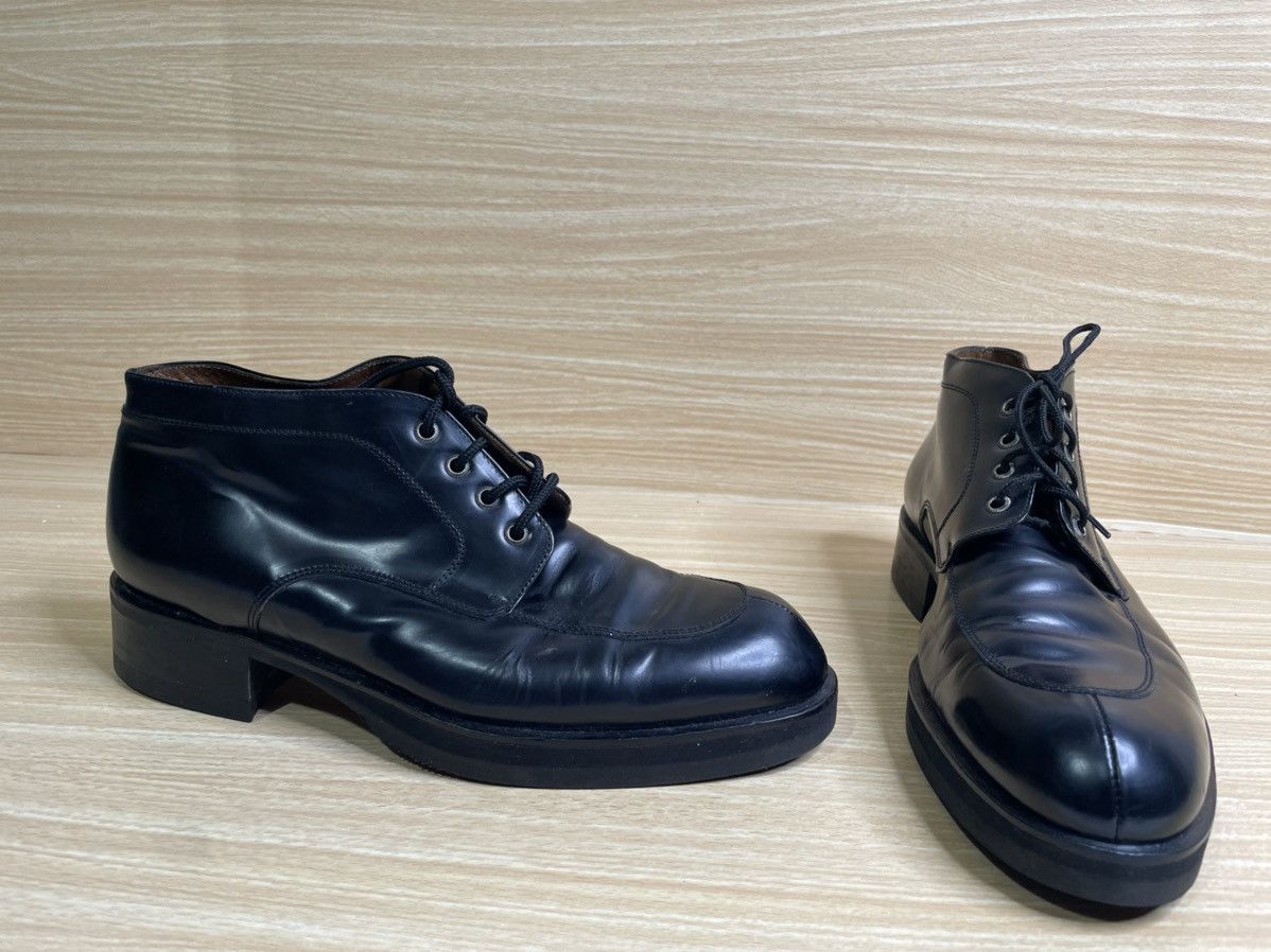 Versus Versace Vintage Gianni Versace Versus Black Leather Shoes Size 9 ...