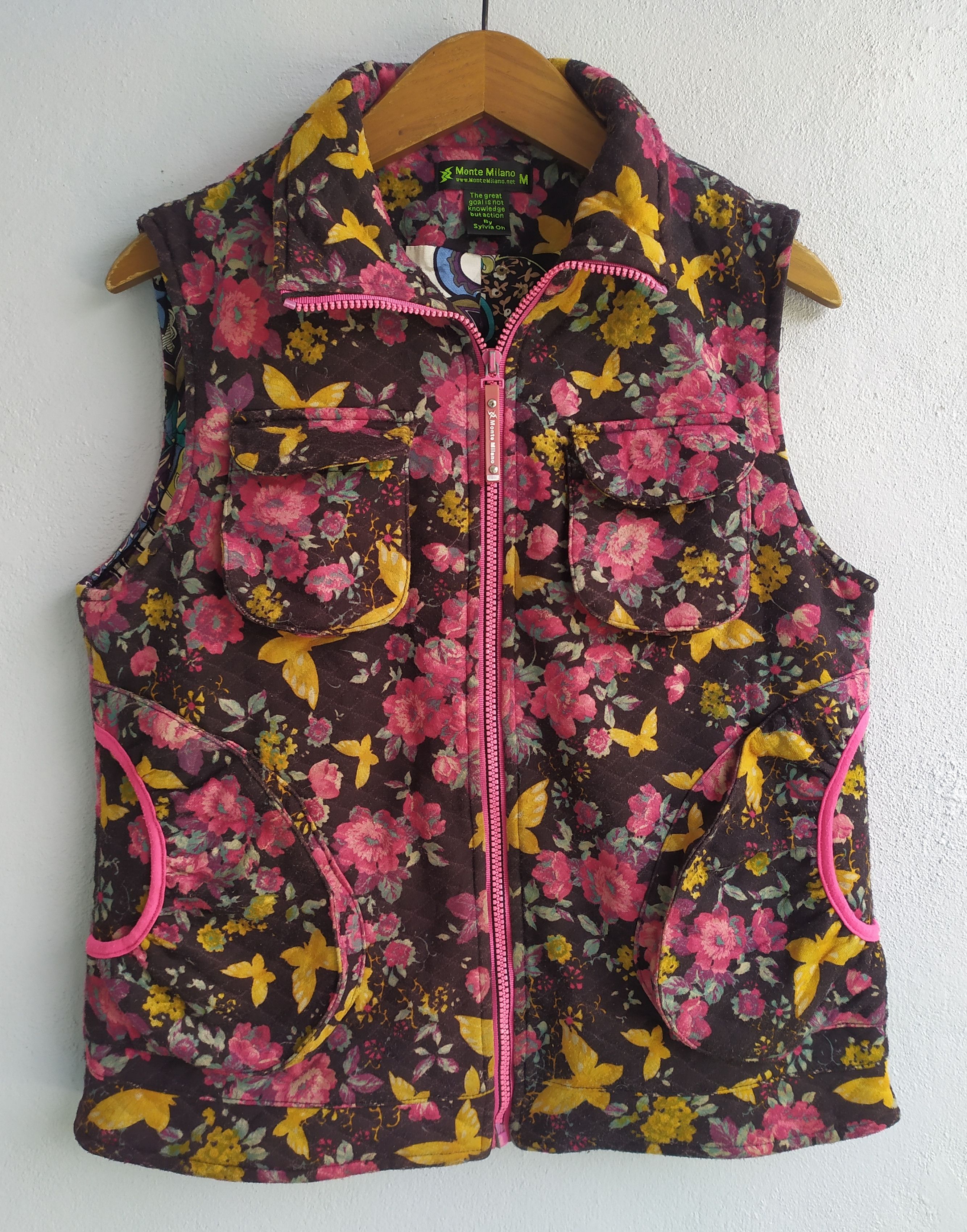 Japanese Brand × Vintage Vintage Monte Milano Floral Vest | Grailed