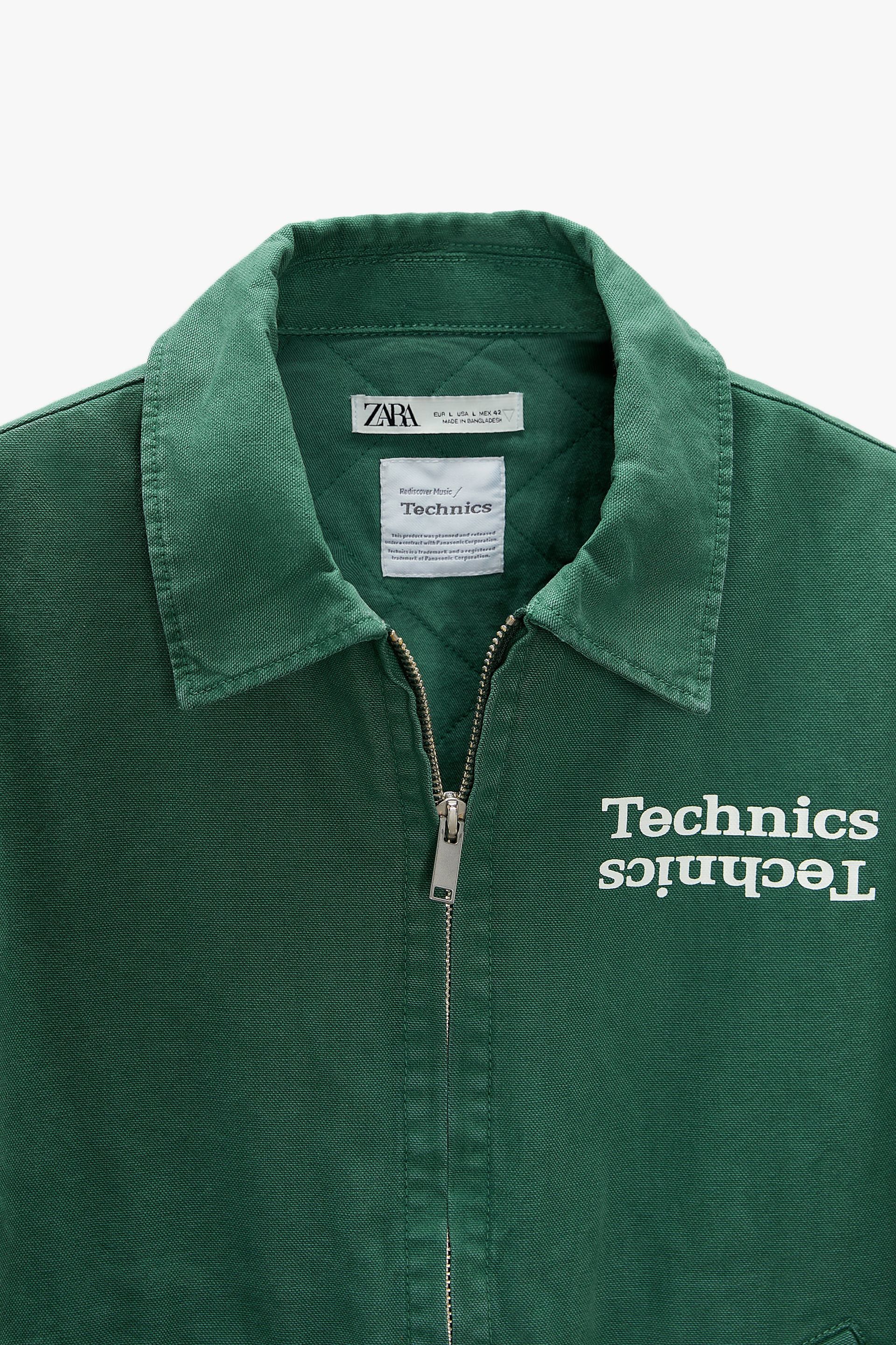 Zara Technics jacket green | Grailed