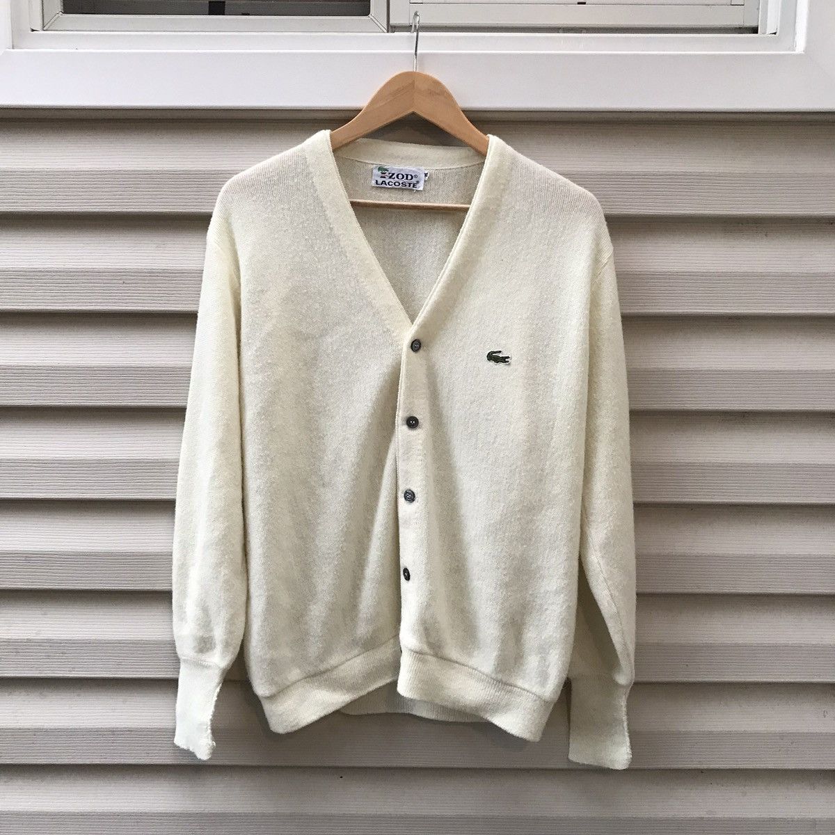Vintage 80s izod lacoste cardigan | Grailed