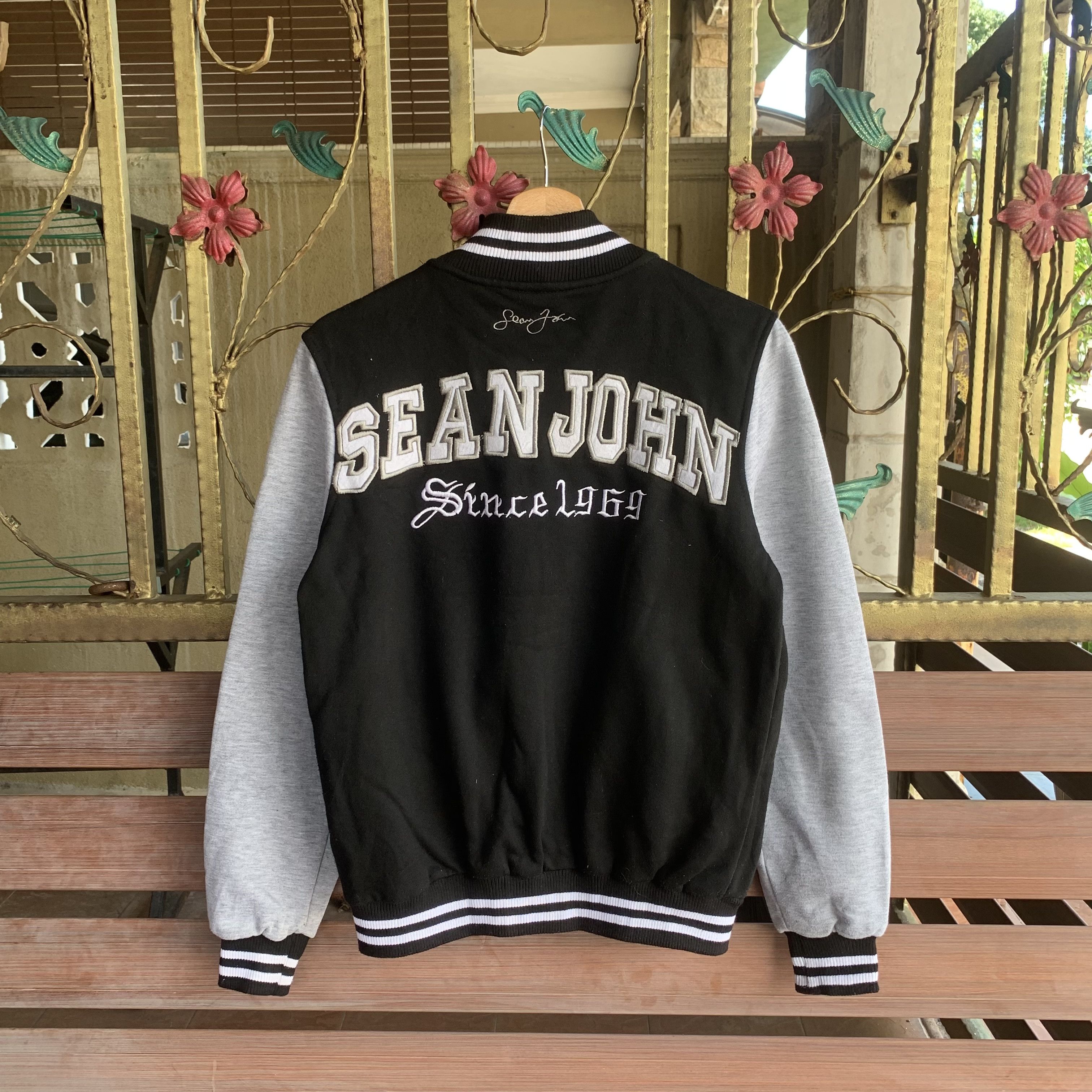 Sean John × Streetwear × Vintage Sean John Spell Out Varsity Jacket ...