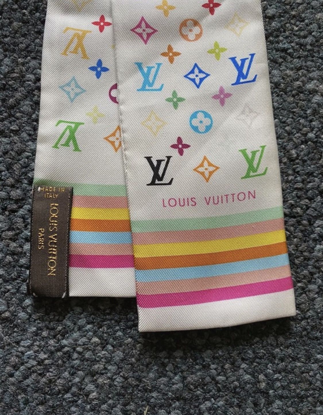 Louis Vuitton Colorful Monogram Scarf | Grailed