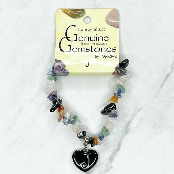 Other Swibco Genuine Semi-Precious Gemstones Stretch Bracelet | Grailed