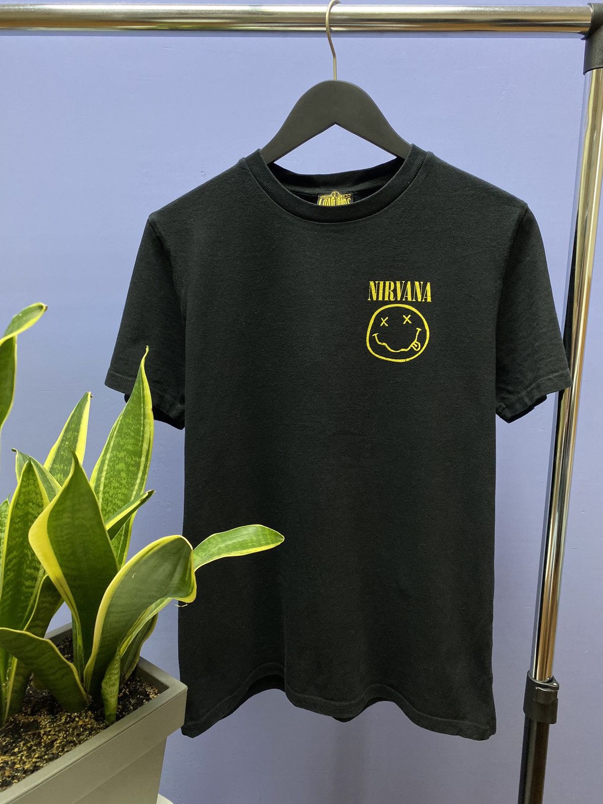 Nirvana Nirvana “ Flower Sniffin Kitty Pettin Baby Kissin…” T Shirt ...