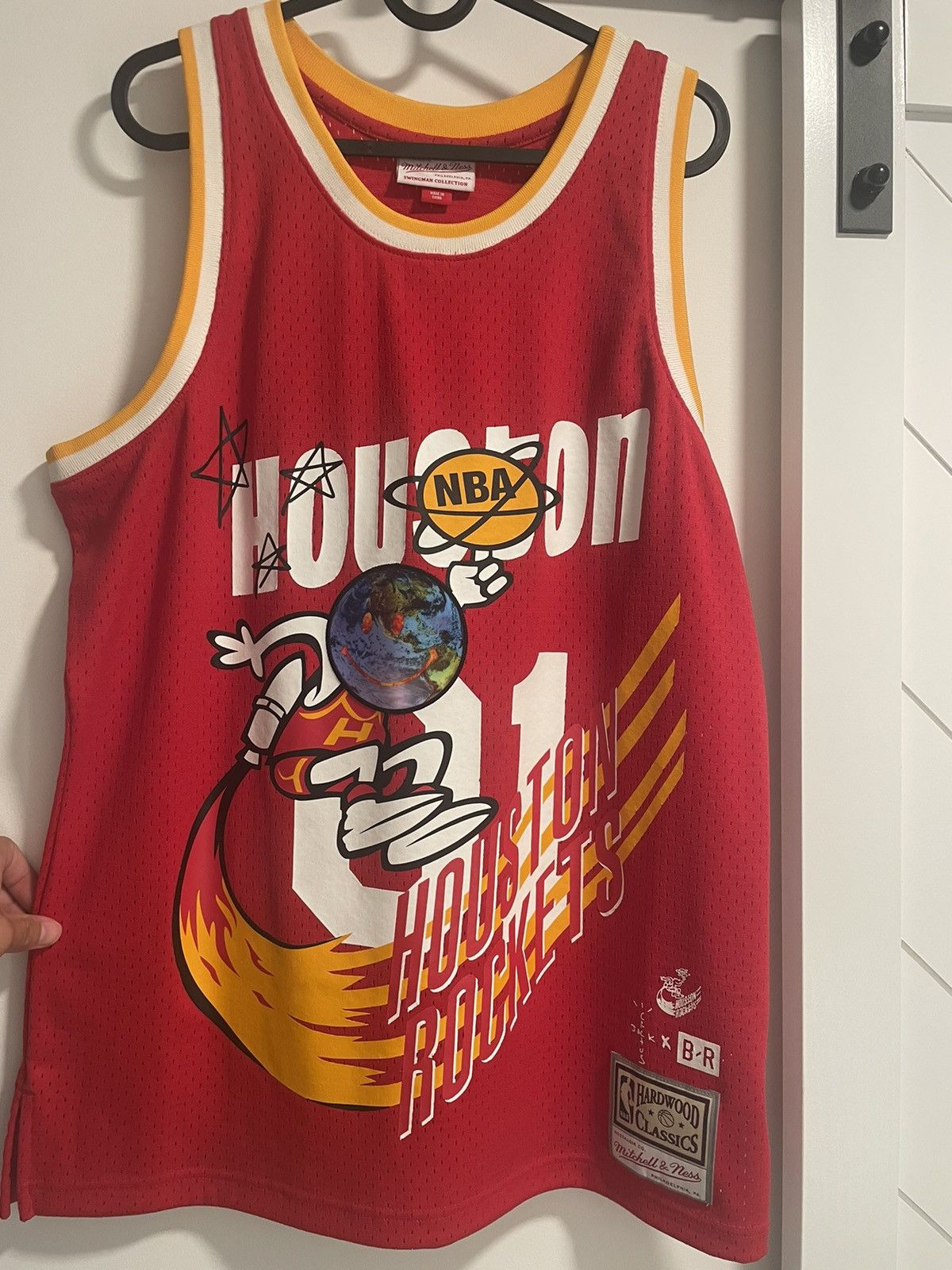 Travis Scott Cactus Jack Mitchell and Ness Jersey | Grailed