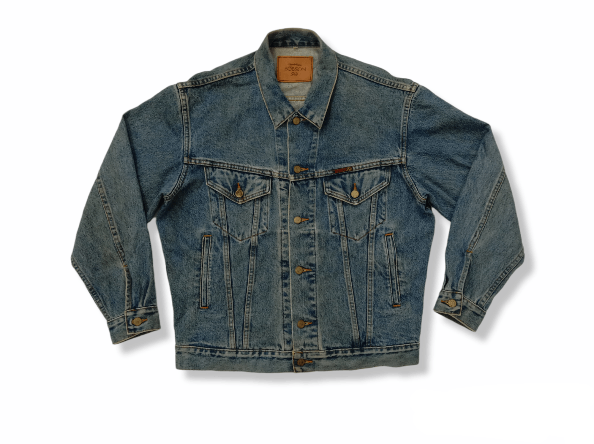 Denim Jacket × Vintage Vintage Bobson Denim Trucker Jacket | Grailed