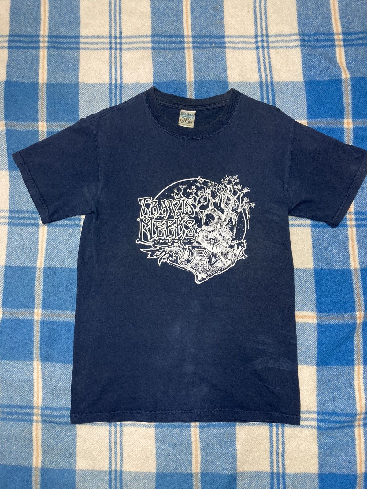 Band Tees × Vintage Vintage Travis Meeks days of the new band tee shirt ...