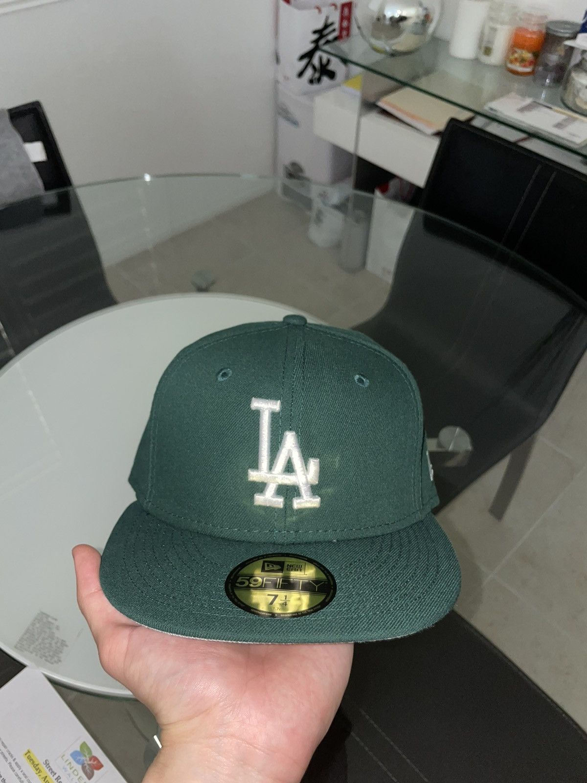 Lids Emerald Green LA Fitted Cap x Ghost Embroidery | Grailed