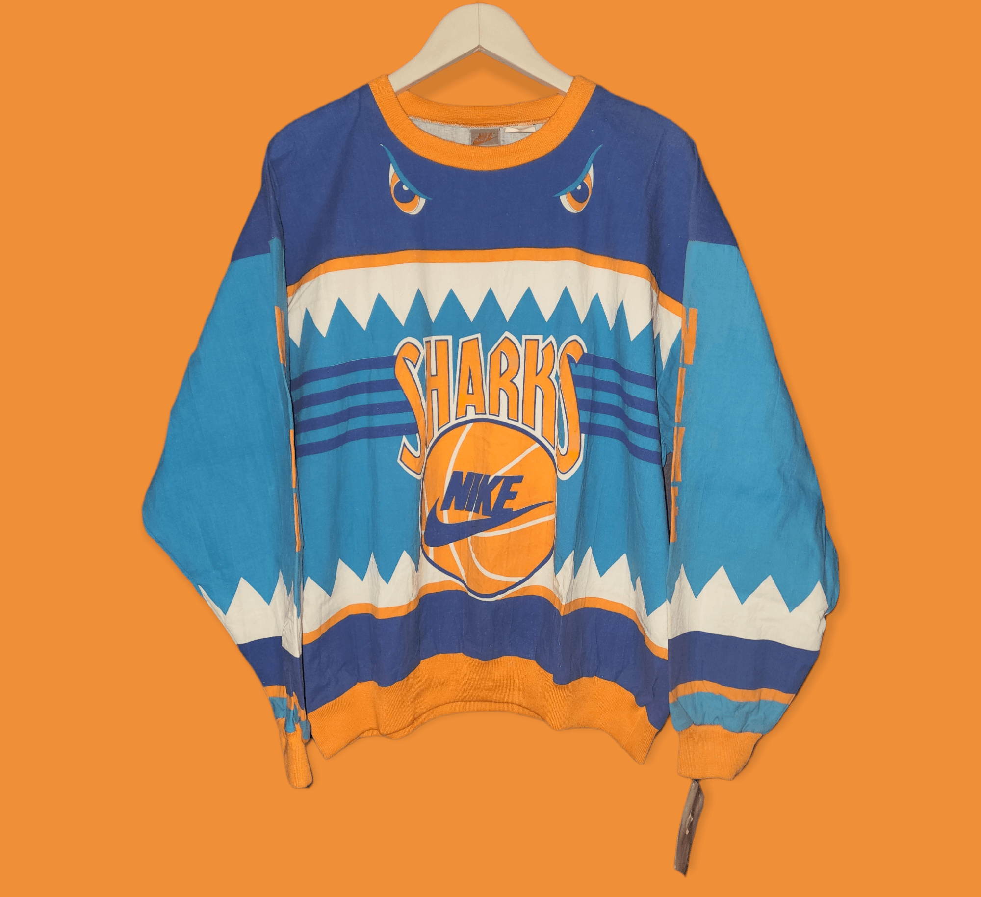 Nike Rare Vintage Nike Grail Nike Sharks Crewneck | Grailed
