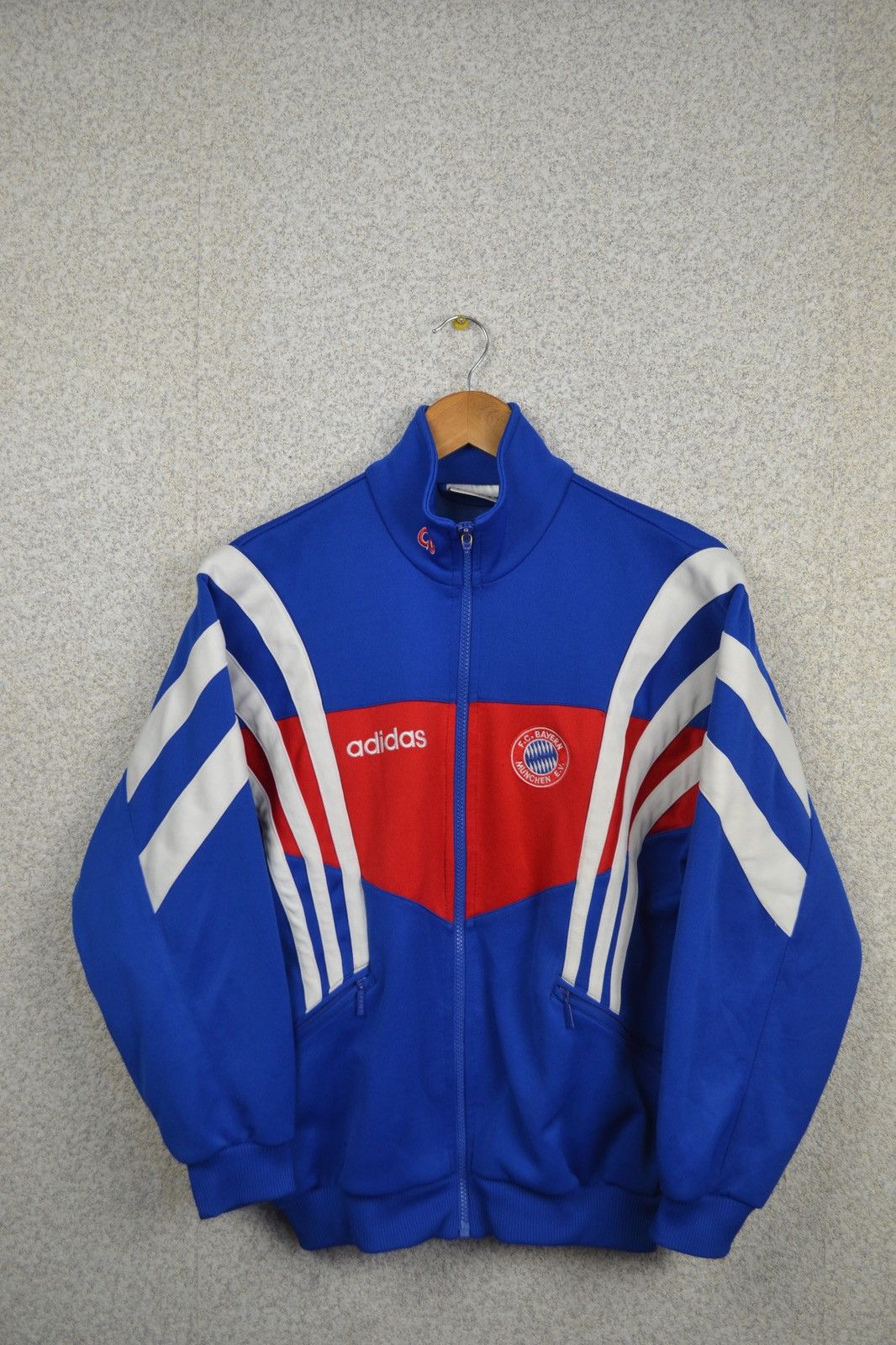 Adidas × Soccer Jersey × Vintage Bayern Munich 1995 track top jacket ...