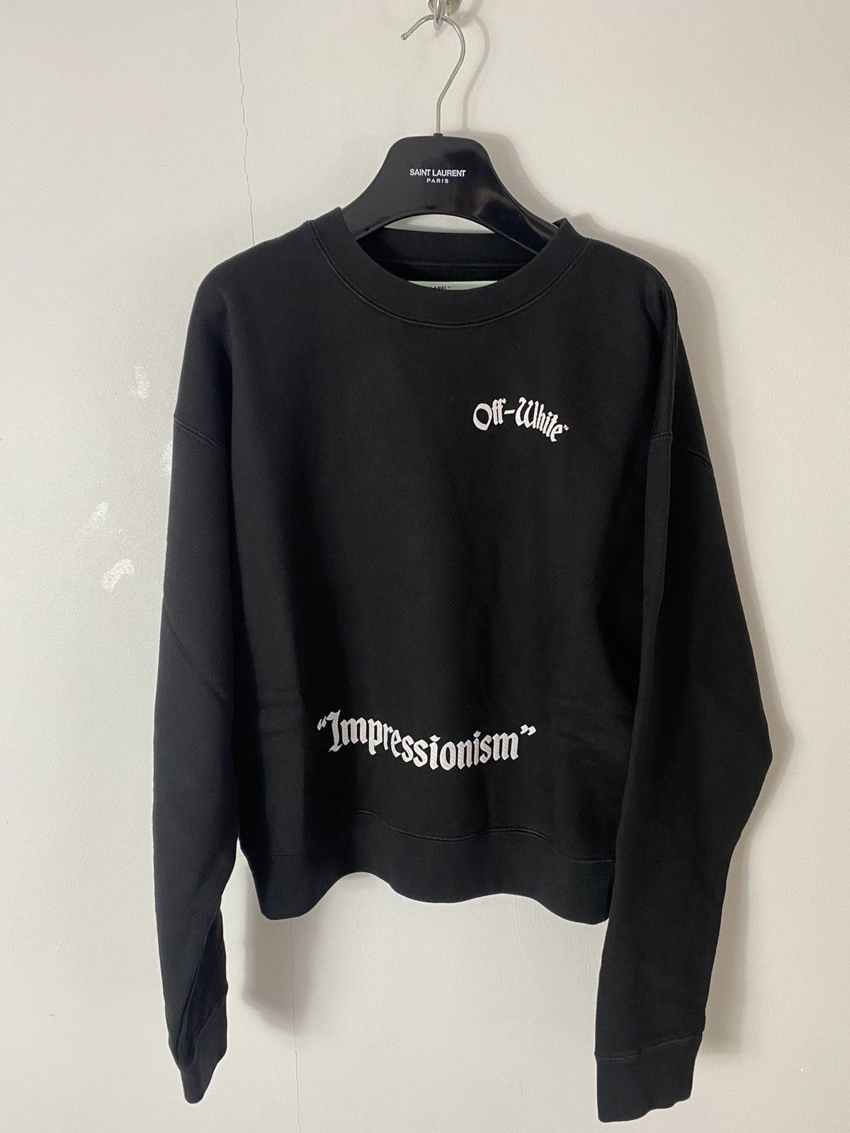 Off-White Off-White Impressionism Logo Sweatshirt | Grailed