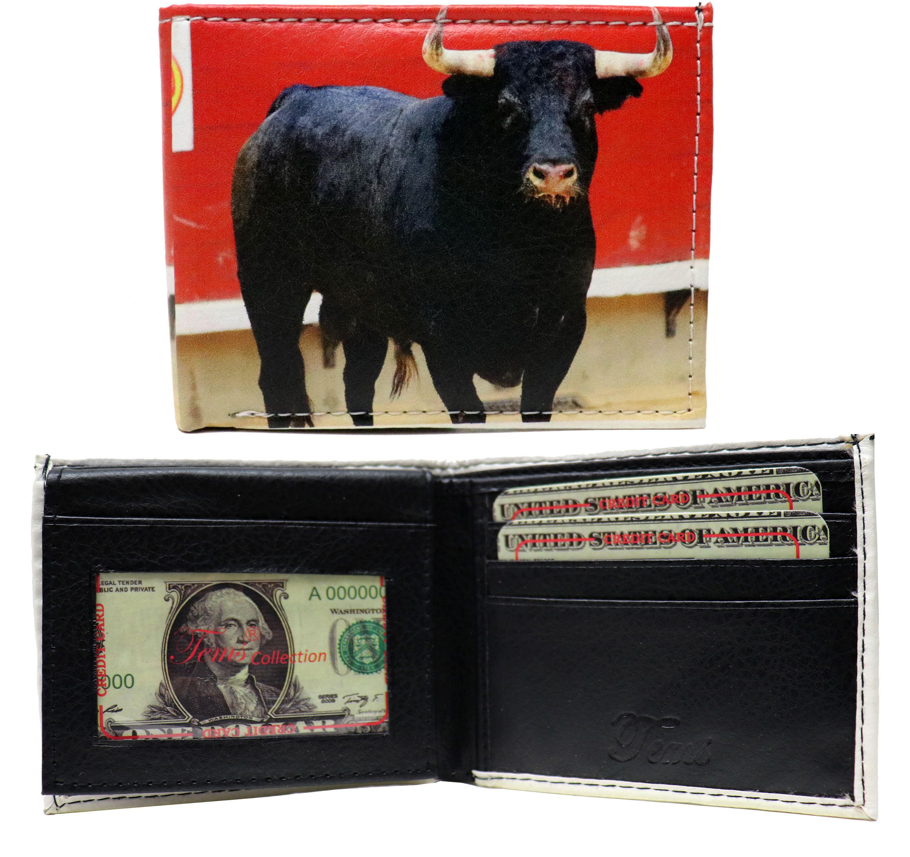 Other Spanish Fighting Raging Bull Leather Bi-Fold Bifold Wallet | Grailed