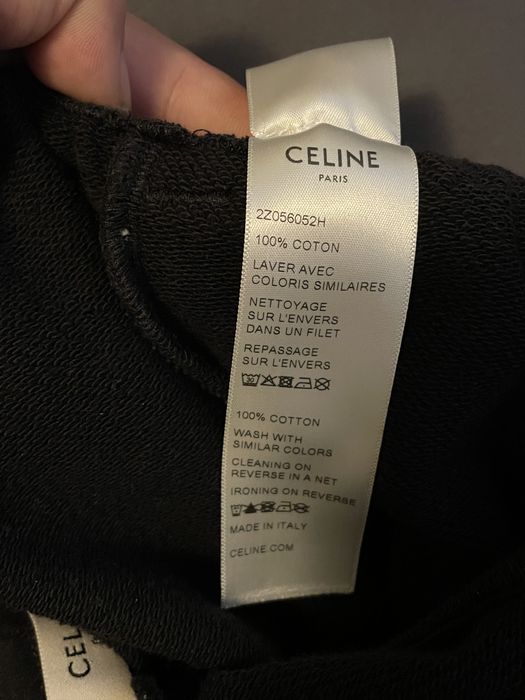 Celine Cotton Logo Joggers | Grailed
