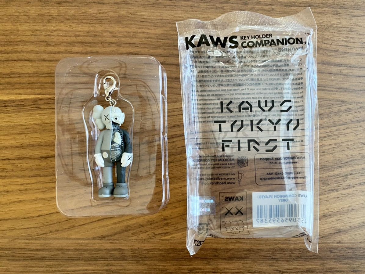 Kaws KAWS Tokyo First Flayed Companion Grey Keychain Ring | Grailed