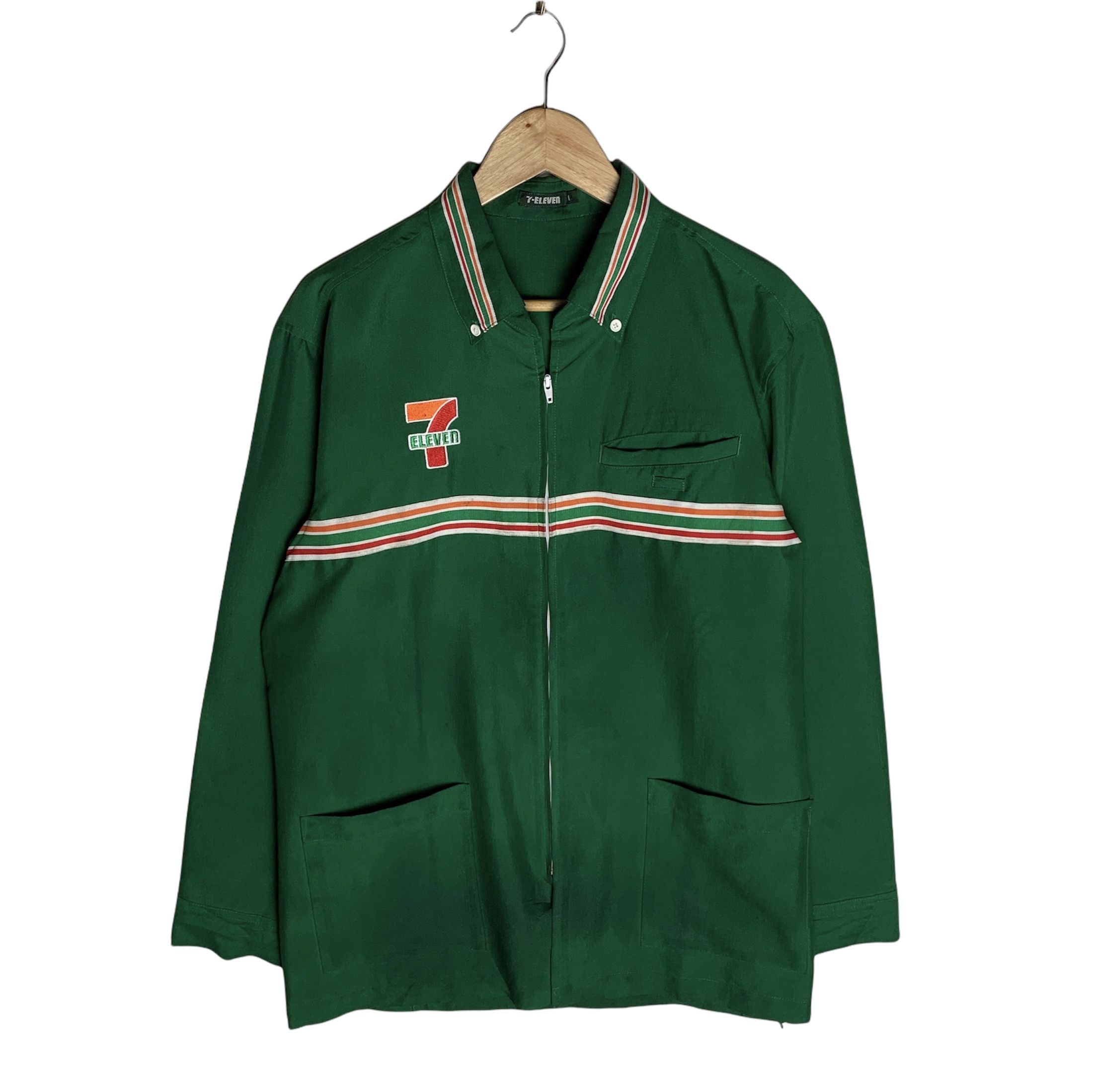 Streetwear × Workers Vtg 90s 7Eleven Rainbow Uniform | Grailed