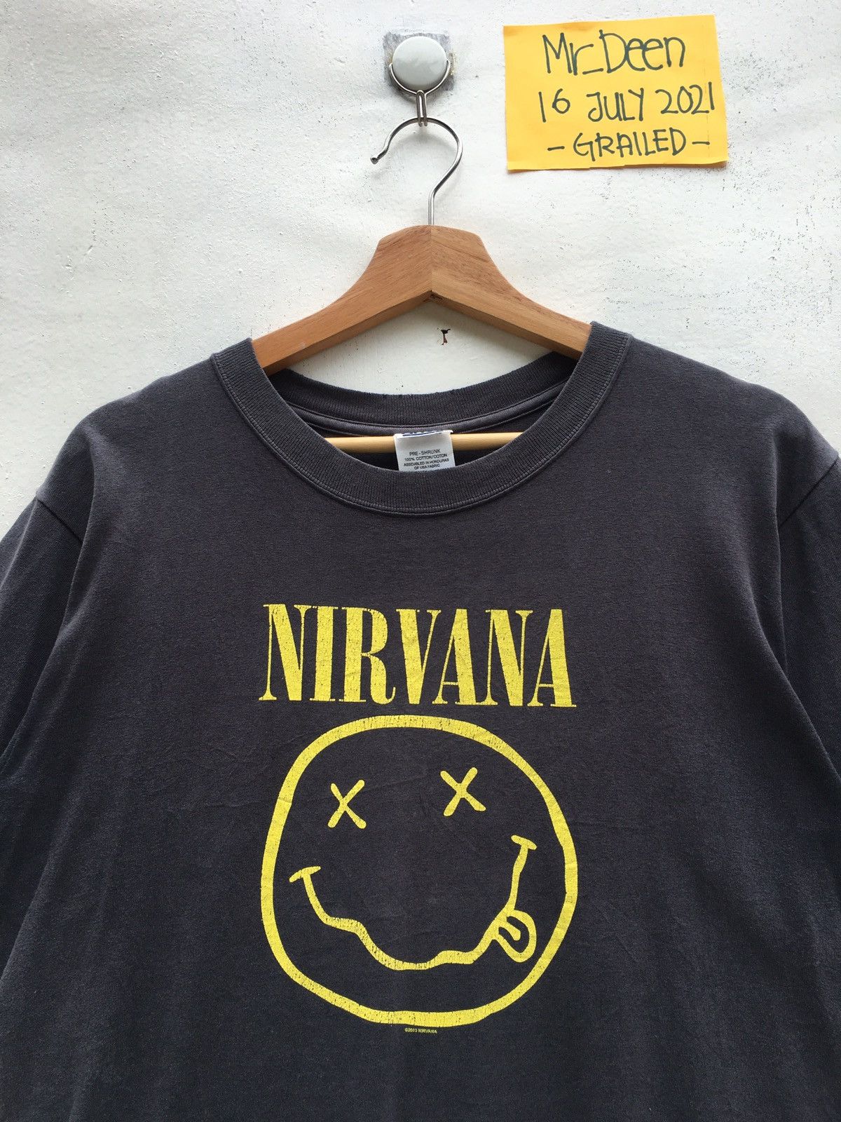 Band Tees × Nirvana × Vintage Vintage Nirvana Kurt Cobain 2003 Anvil ...