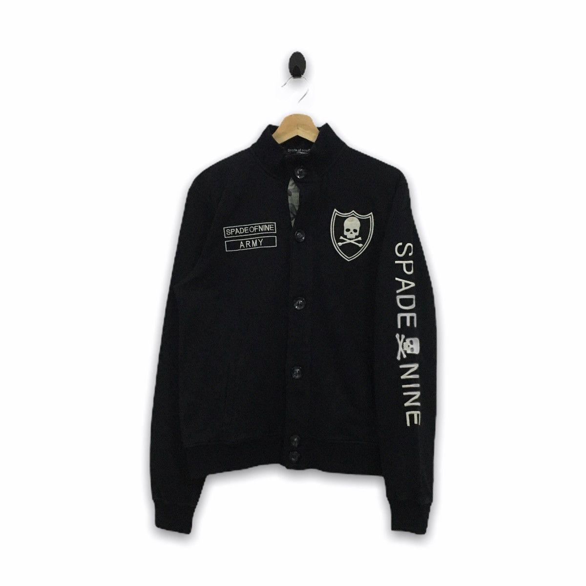 Japanese Brand × Skulls × Varsity Jacket Rare Spade Of Nine All ...