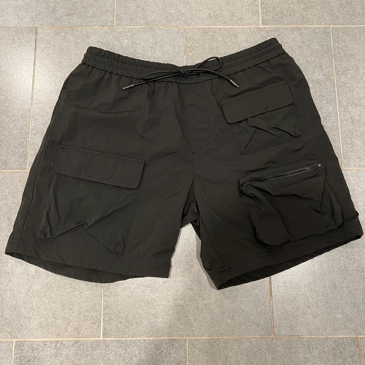Richie Le Collection Richie Le Collection Black Cargo Shorts | Grailed