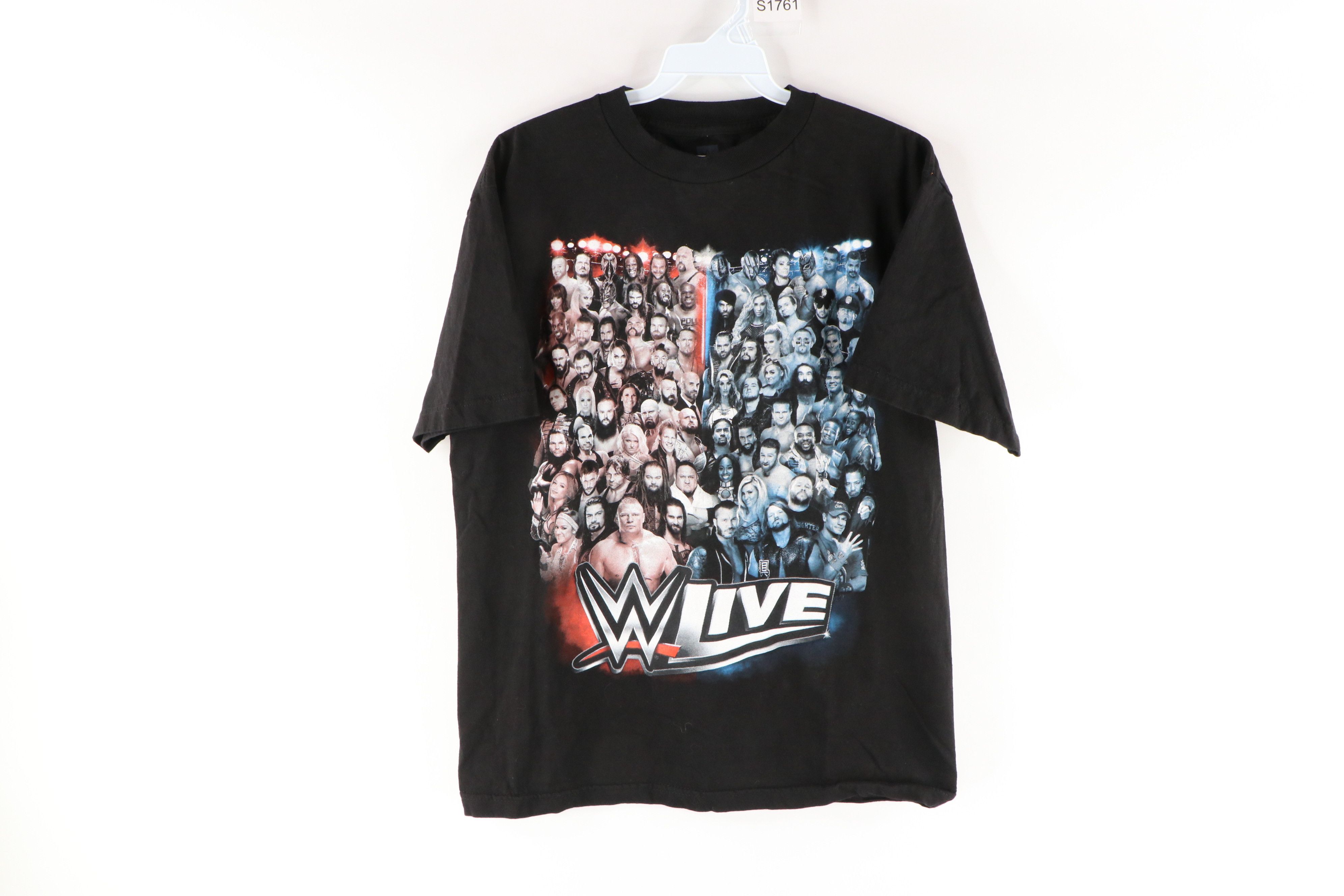 Vintage WWE Raw Smackdown Live Wrestling Double Sided T-Shirt Black ...