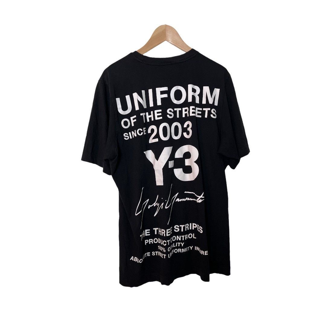 Adidas × Y-3 × Yohji Yamamoto Yohji Yamamoto Adidas T-Shirt Black ...