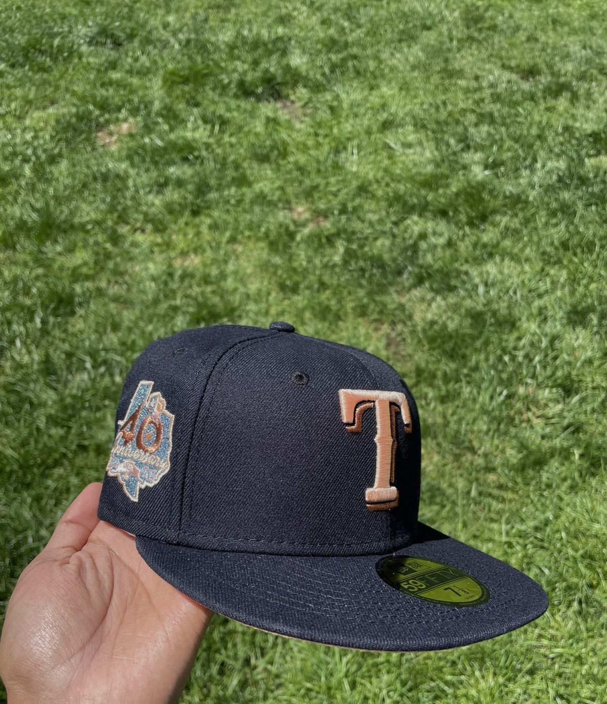 New Era Topperz Texas Rangers Copper Peaches 1/8 | Grailed