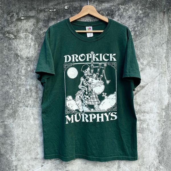 Vintage Vtg.00s Dropkick Murphys - Skeleton Piper | Grailed