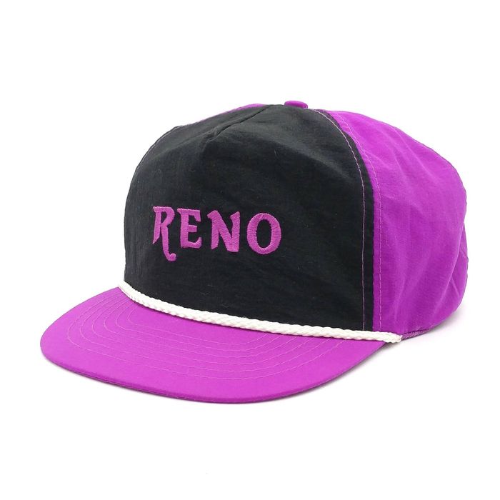 Vintage Vintage Reno Snapback Trucker Hat 80s 90s Cap Nylon Nevada ...
