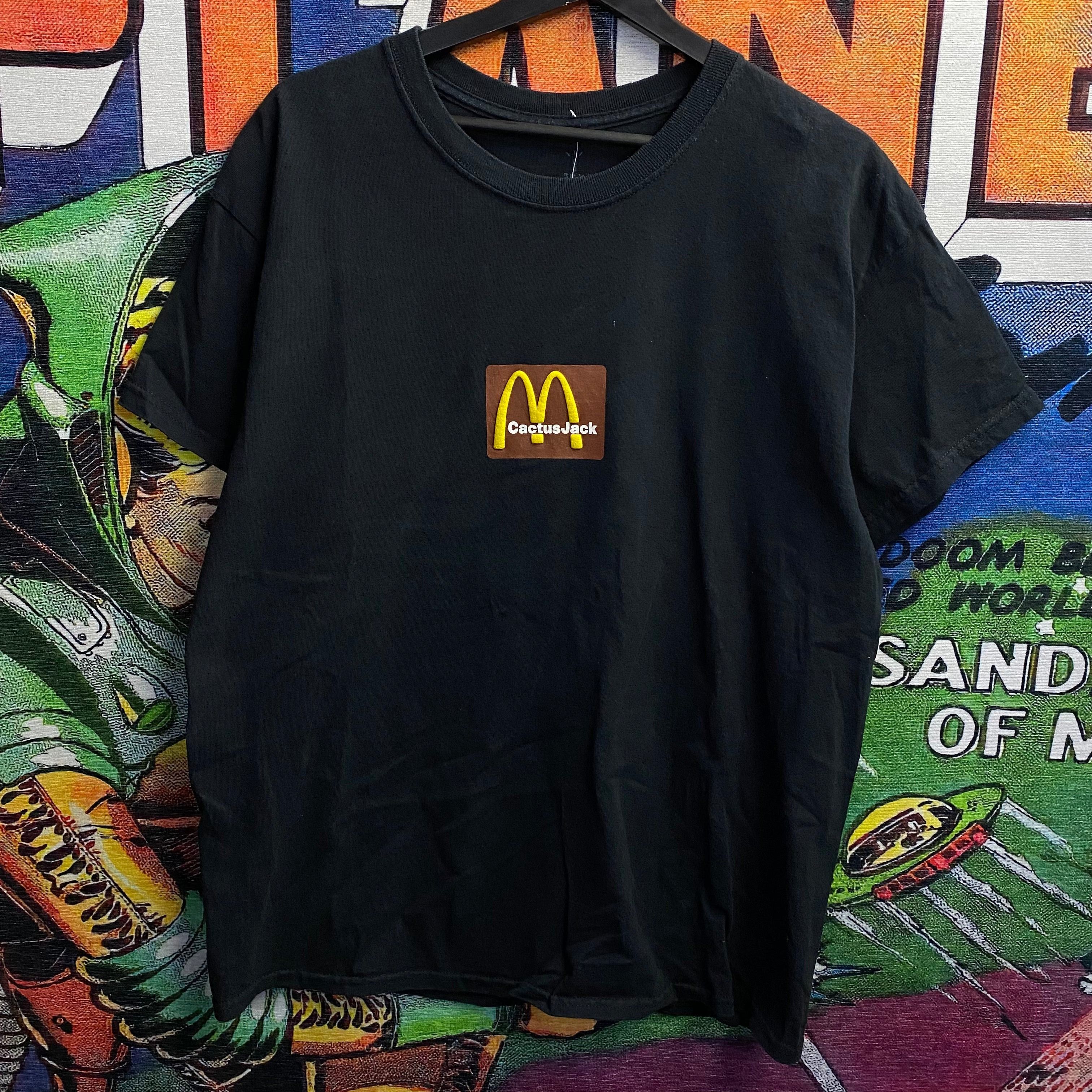 Travis Scott Travis Scott x McDonald's FW20 Sesame Inv T-shirt Black ...