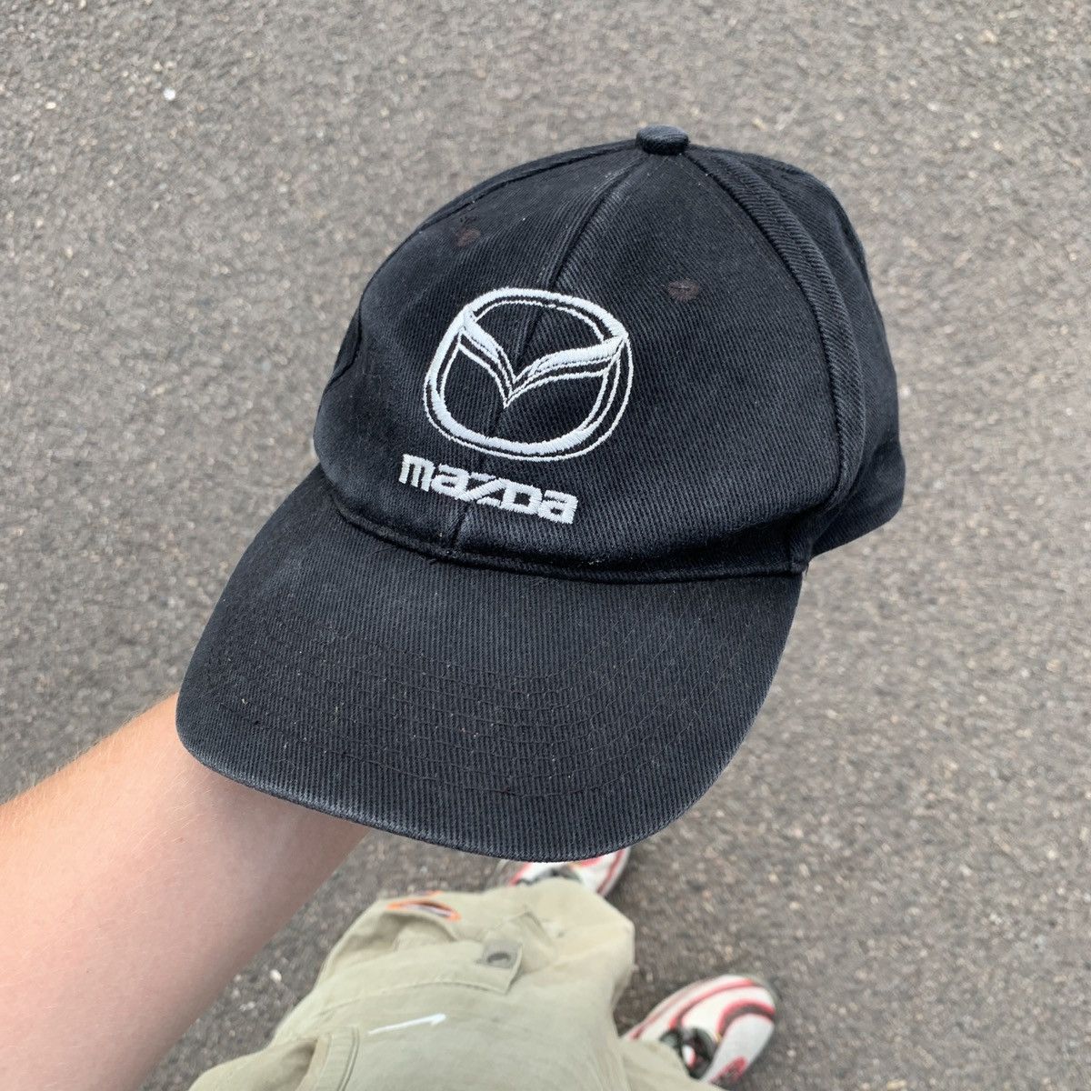 Vintage Vintage Mazda 90s Racing Car Faded Baseball Cap Hat Snapback ...