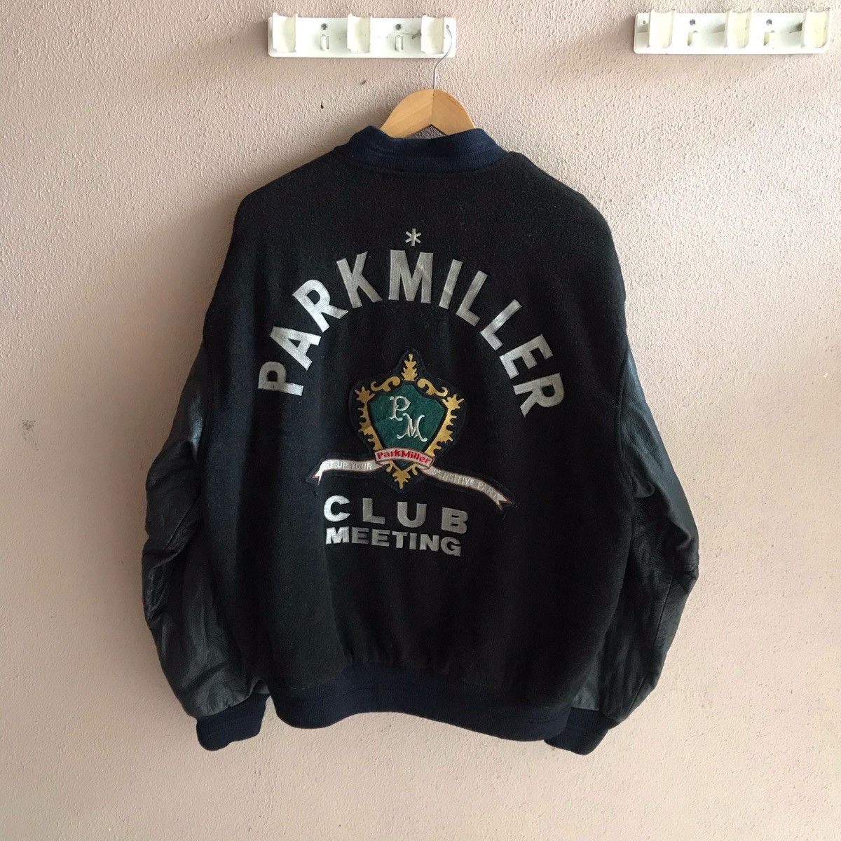 Vintage Rare Vintage Parkmiller varsity leather + wool jacket | Grailed