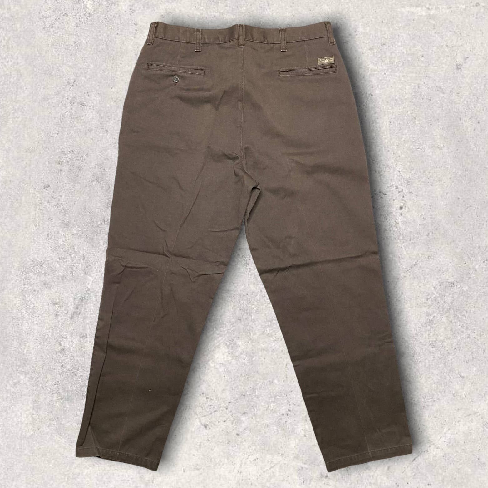 Lee × Vintage Vintage Chocolate Brown Lee Relaxed Fit Khakis Pants ...