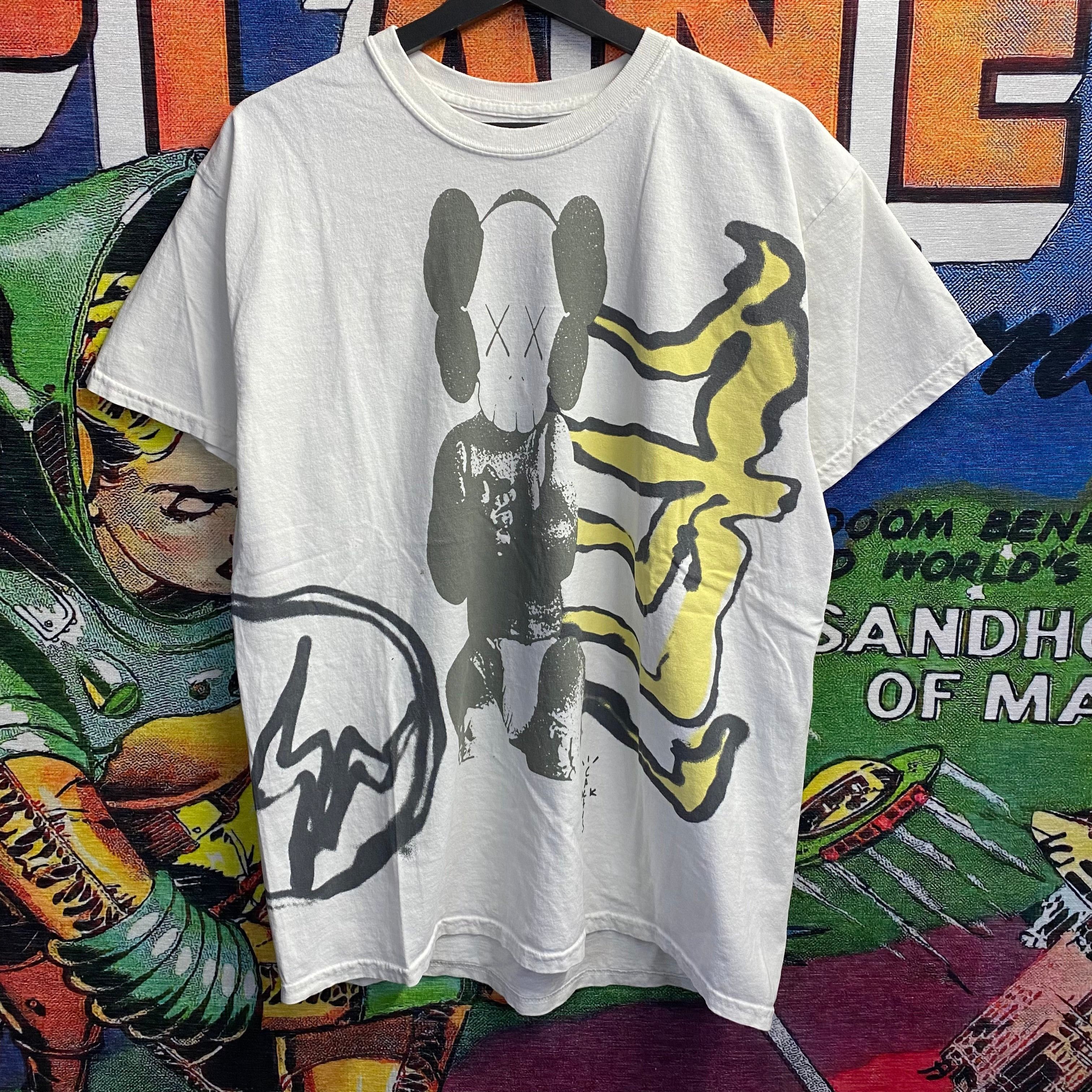 Travis Scott Travis Scott Cactus Jack + Kaws For Fragment Tee | Grailed
