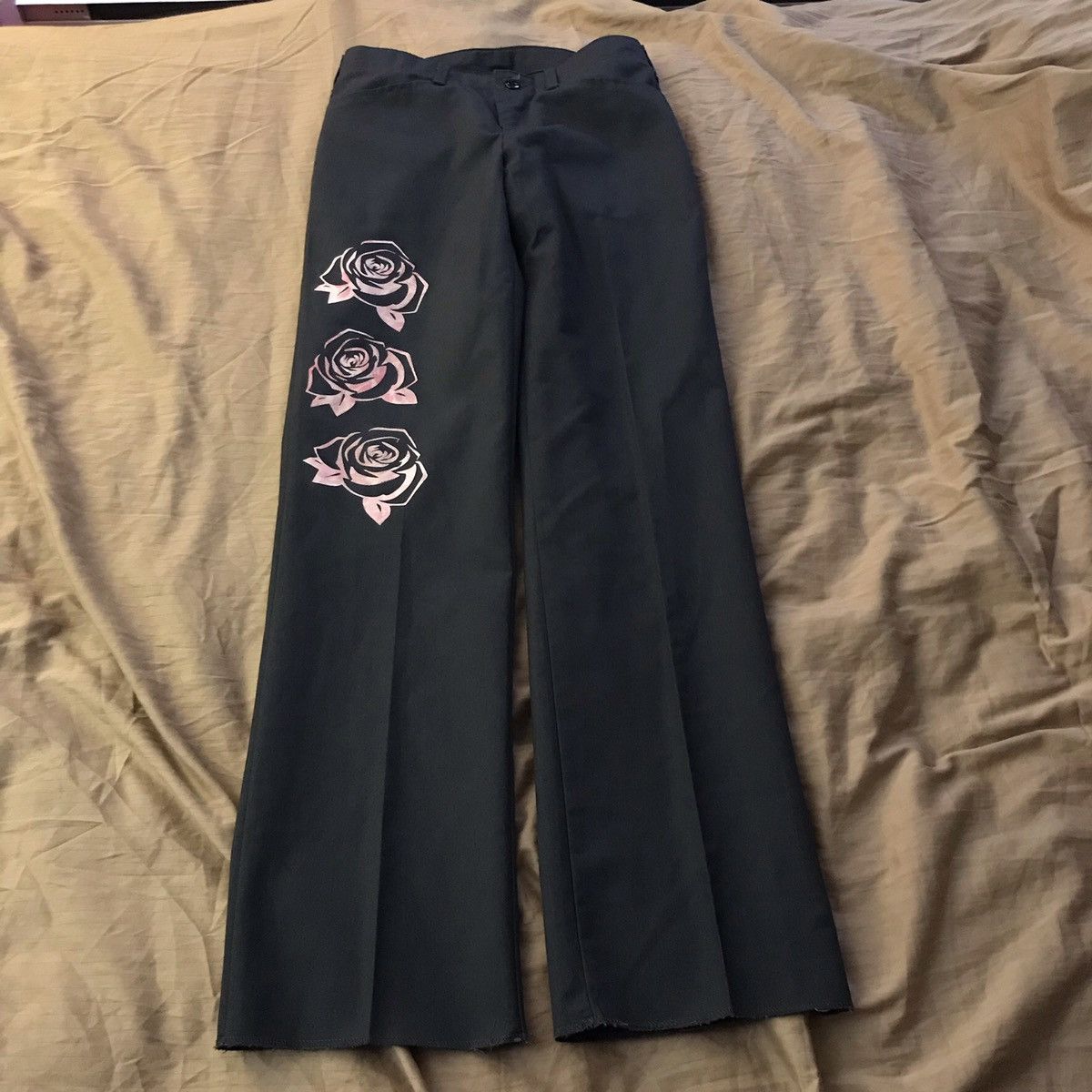 Custom × Rare × Streetwear Custom Grey Work Pants 30x36 | Grailed