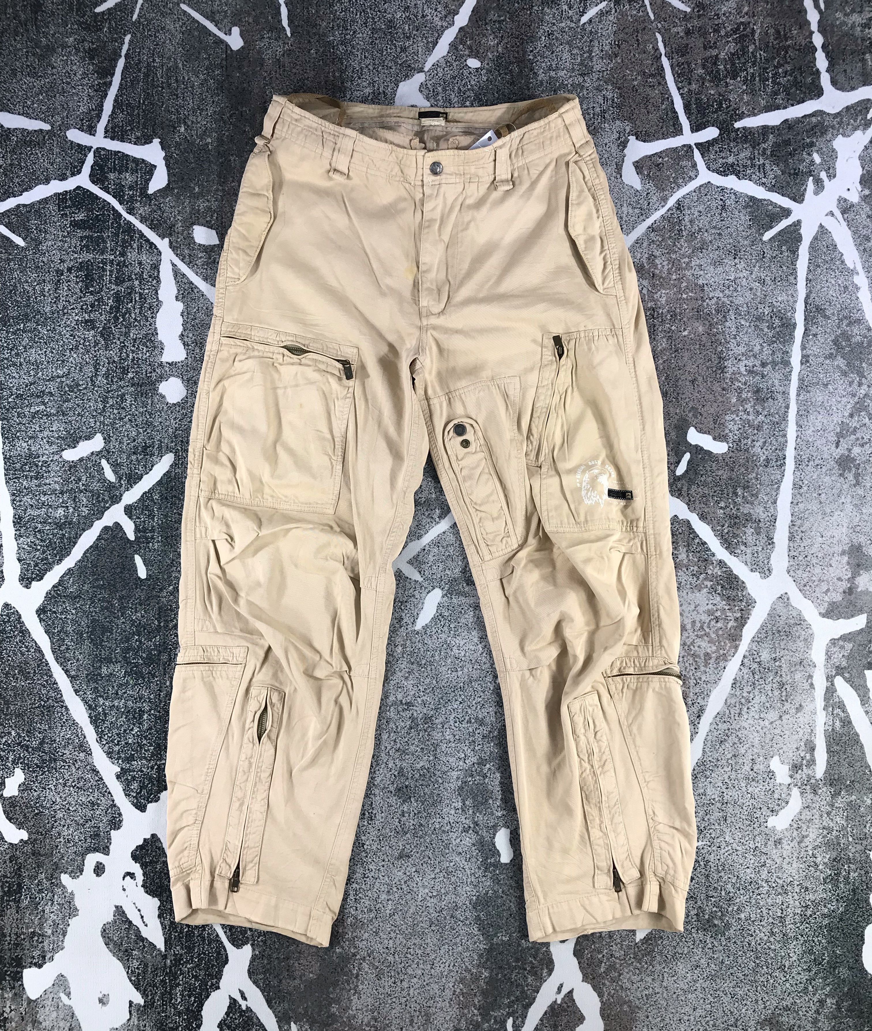 Rusty Rusty Cargo Pants Multi Pocket Tactical Trousers | Grailed
