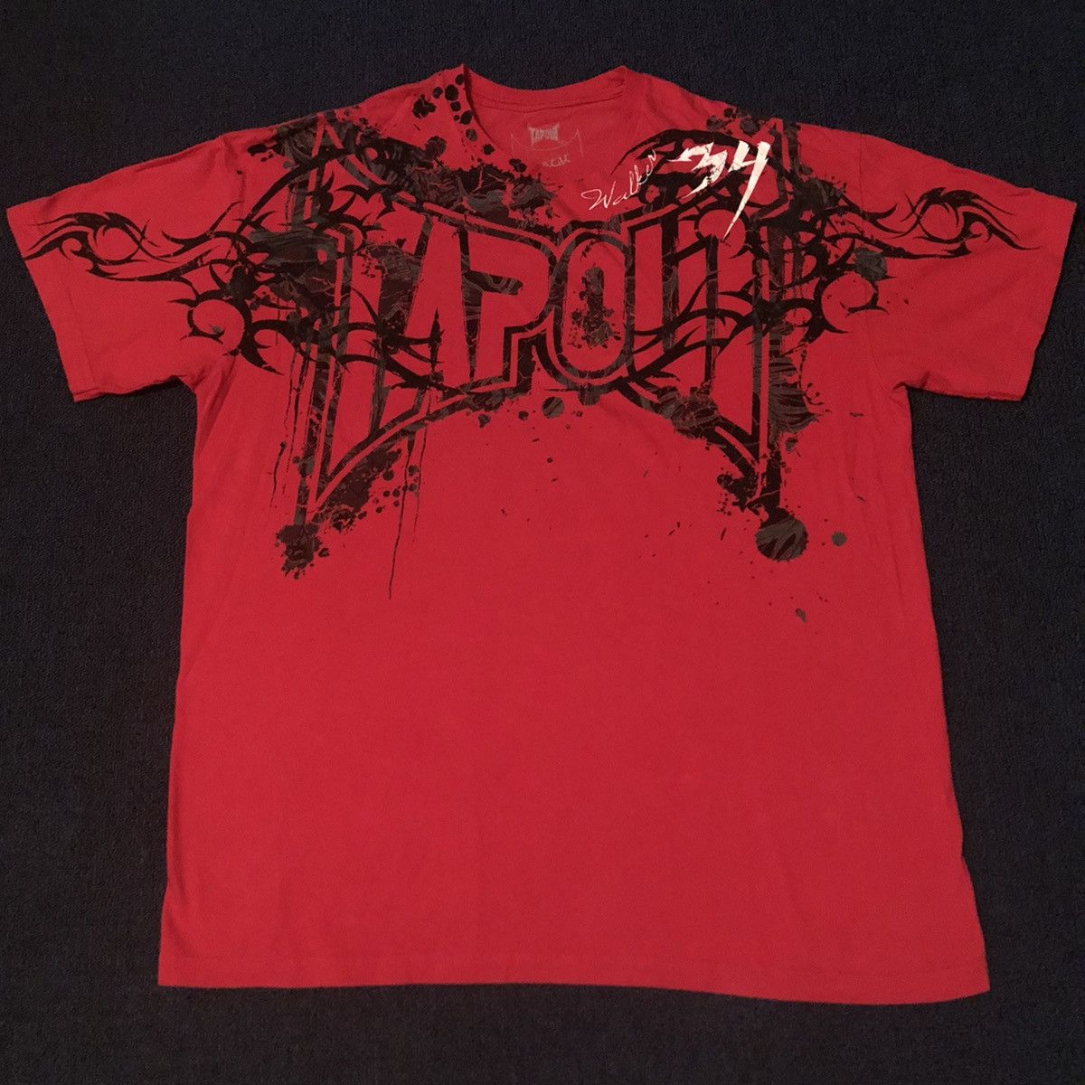 Vintage Vintage 2000s Tapout Herschel Walker MMA Signature Logo Tee ...