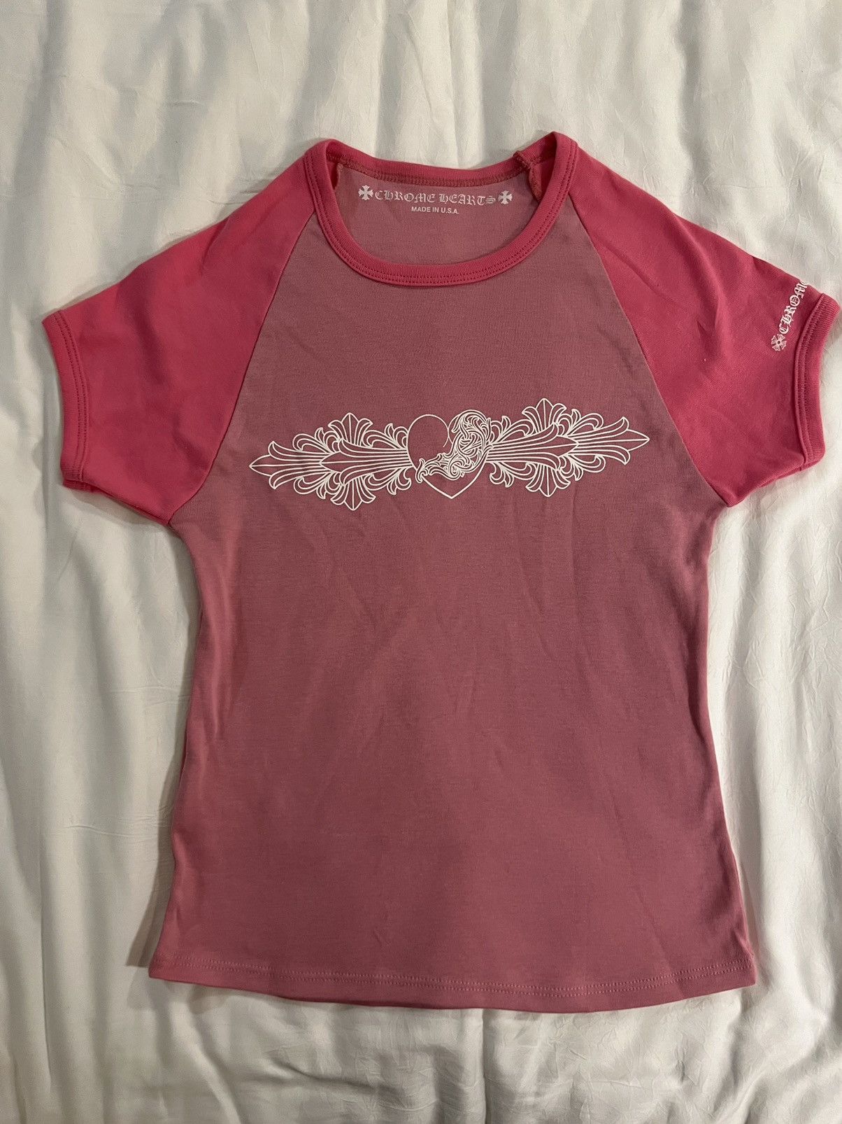 Chrome Hearts Chrome Heart Pink T-shirt | Grailed