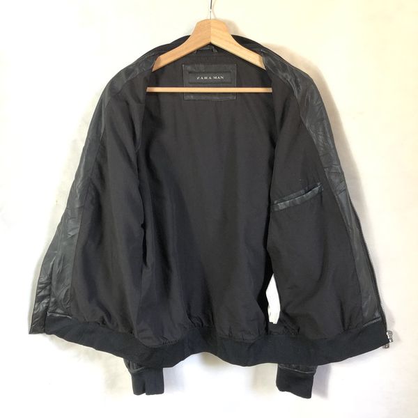 Zara Zara Man Tiger Embossed Faux Leather Jacket | Grailed