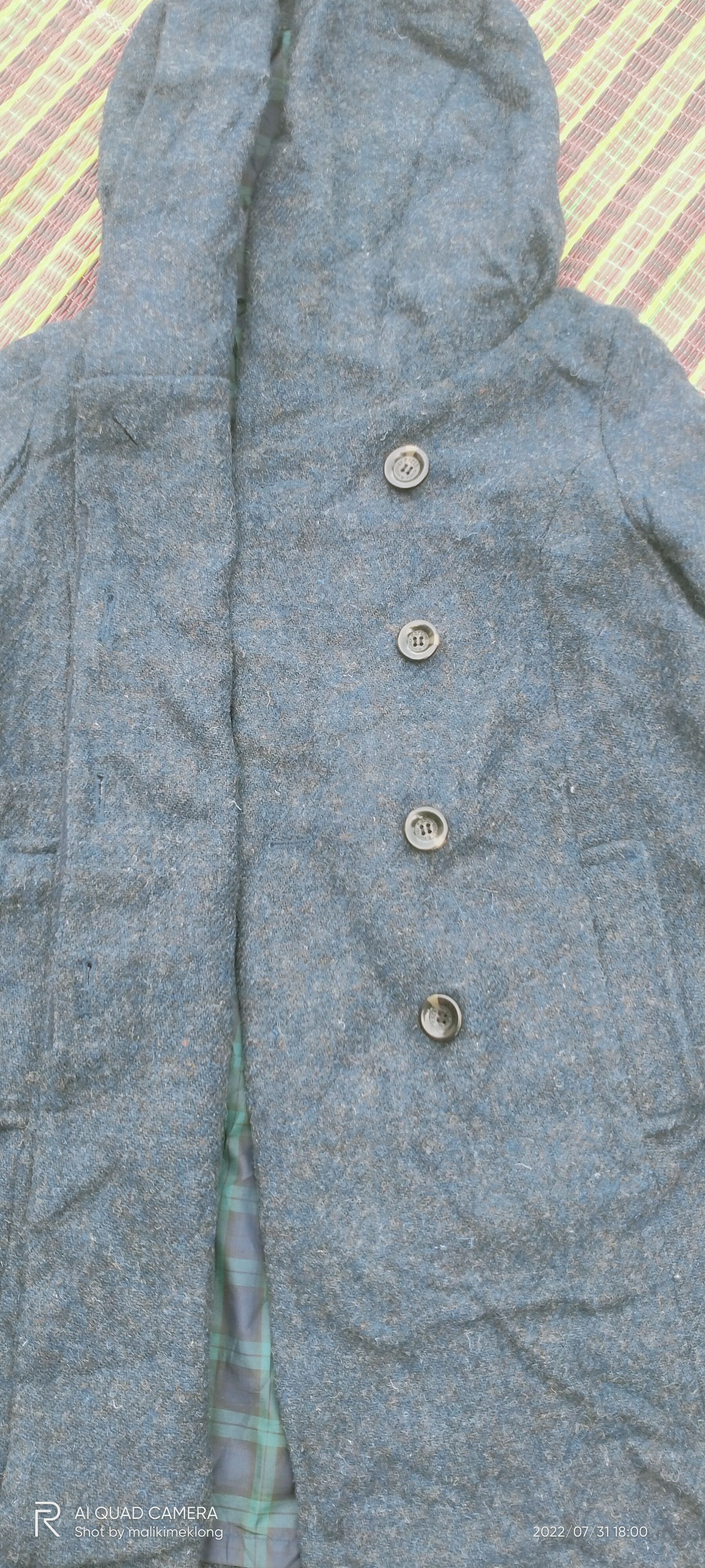 Harris Tweed x earth music & ecology violet label jacket