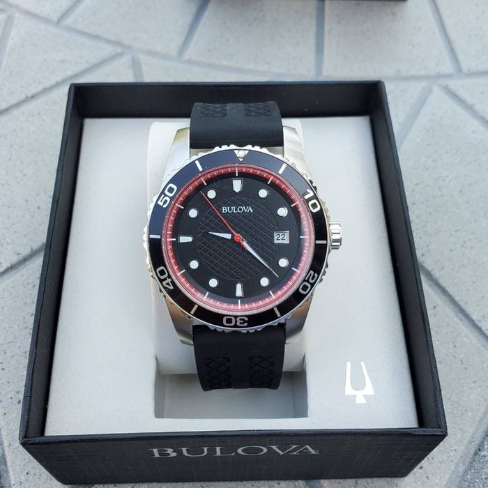 Bulova BULOVA Diver 100M Water Resistant Silicone Strap Watch | Grailed