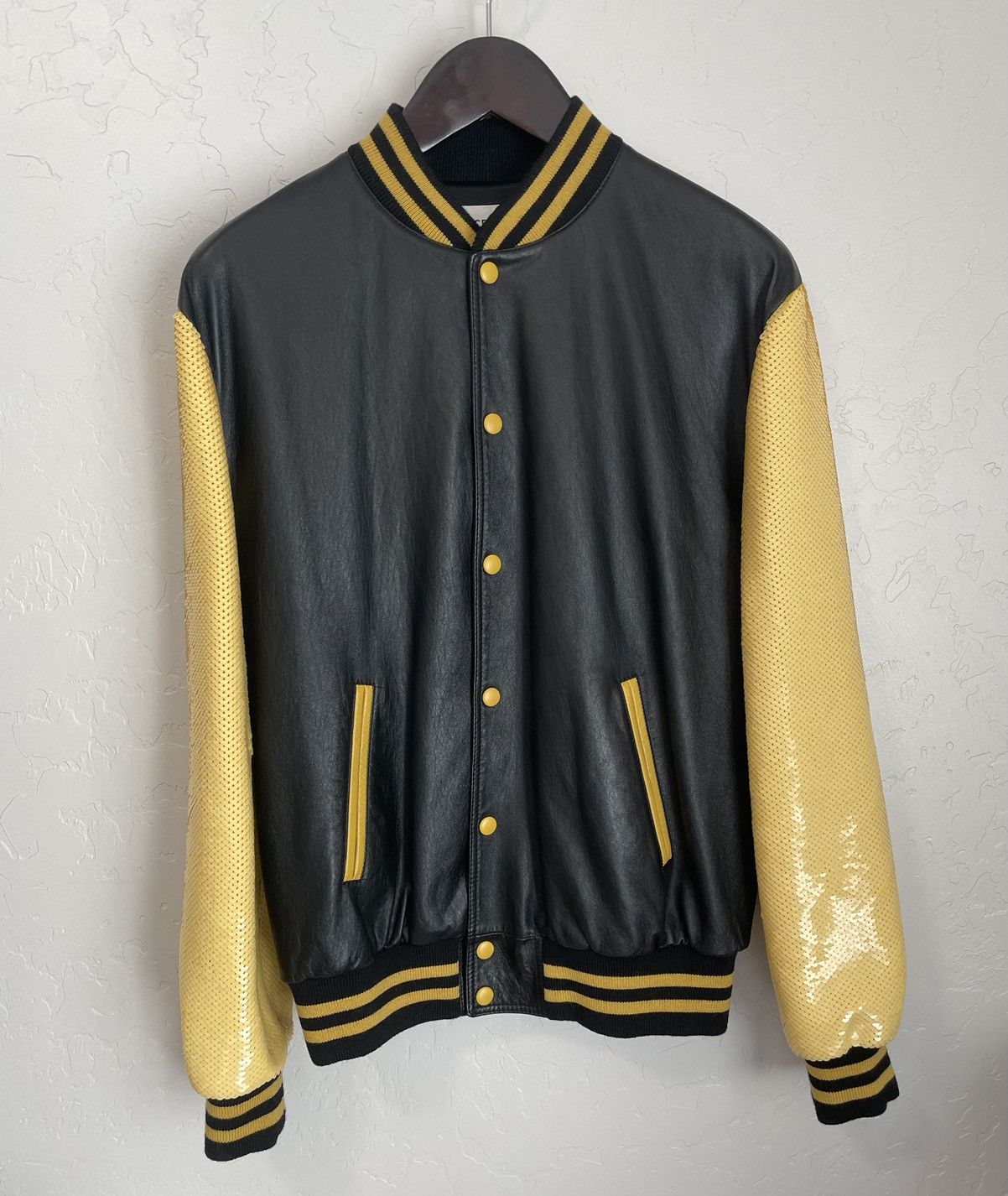 Celine FINAL DROP - Sequin-Embellished Leather Bomber Jacket | Grailed