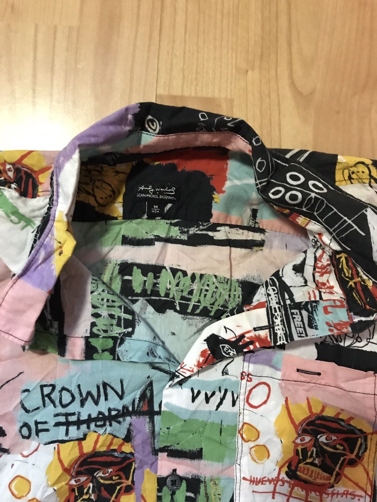 Vintage Basquiat, Warhol Collab Shirt, Button Up | Grailed