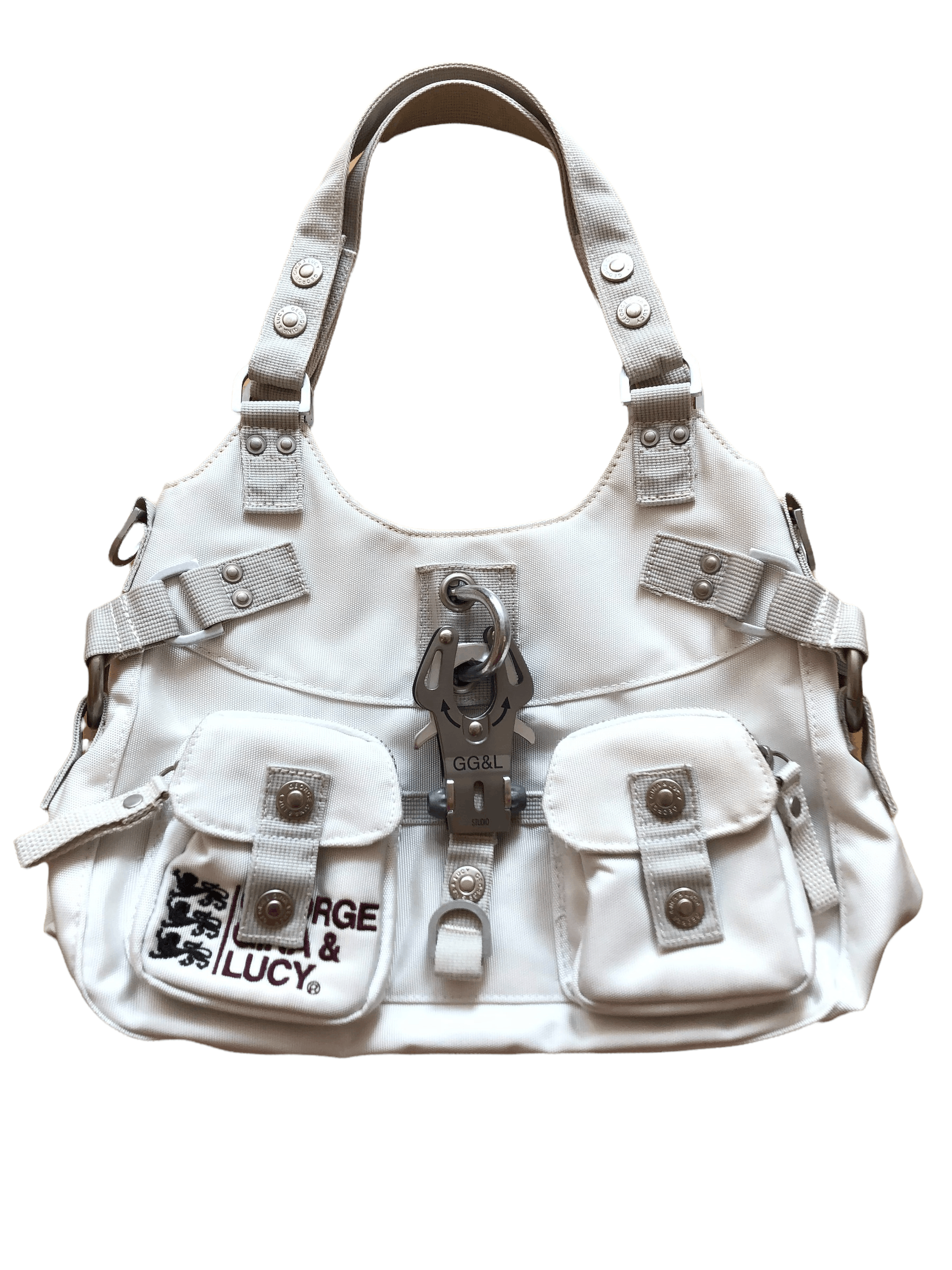 Vintage GEORGE GINA & LUCY Bag Shoulder GGL Handbag Rare White | Grailed