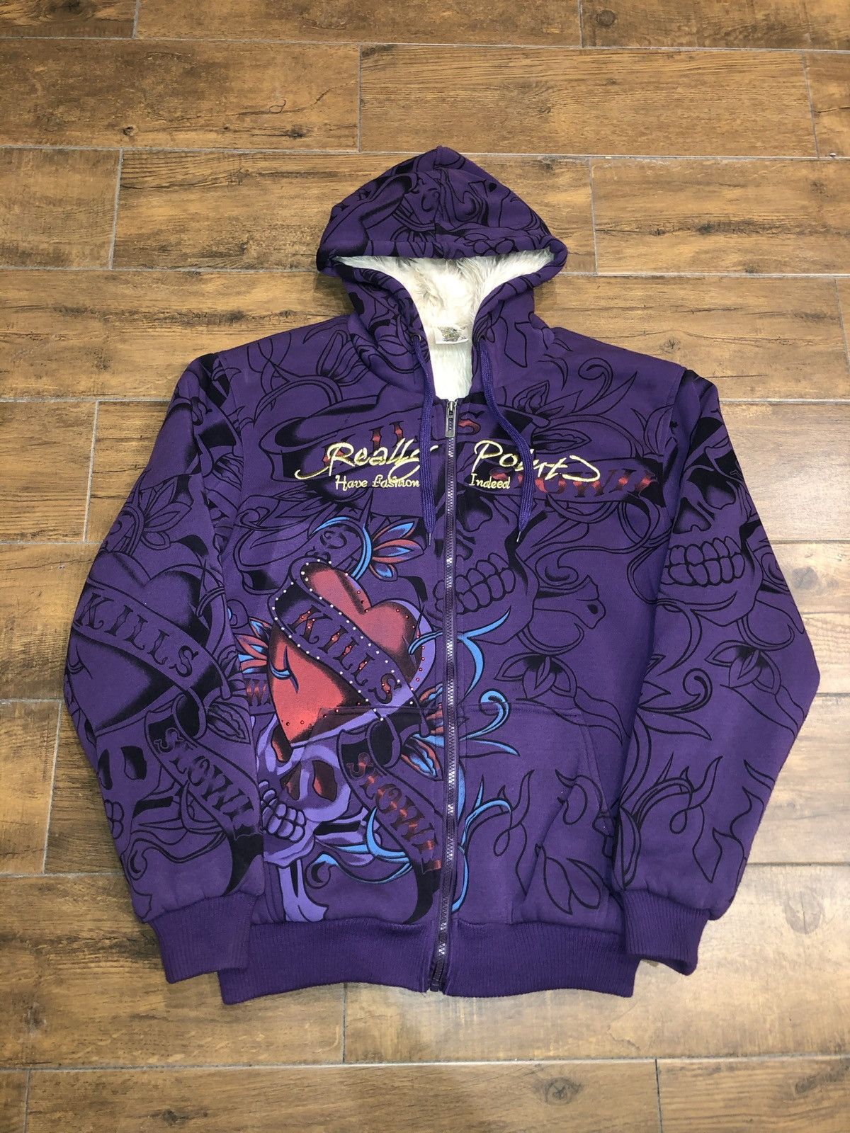 Christian Audigier × Ed Hardy × Vintage Vintage Rare Y2K Really Point ...